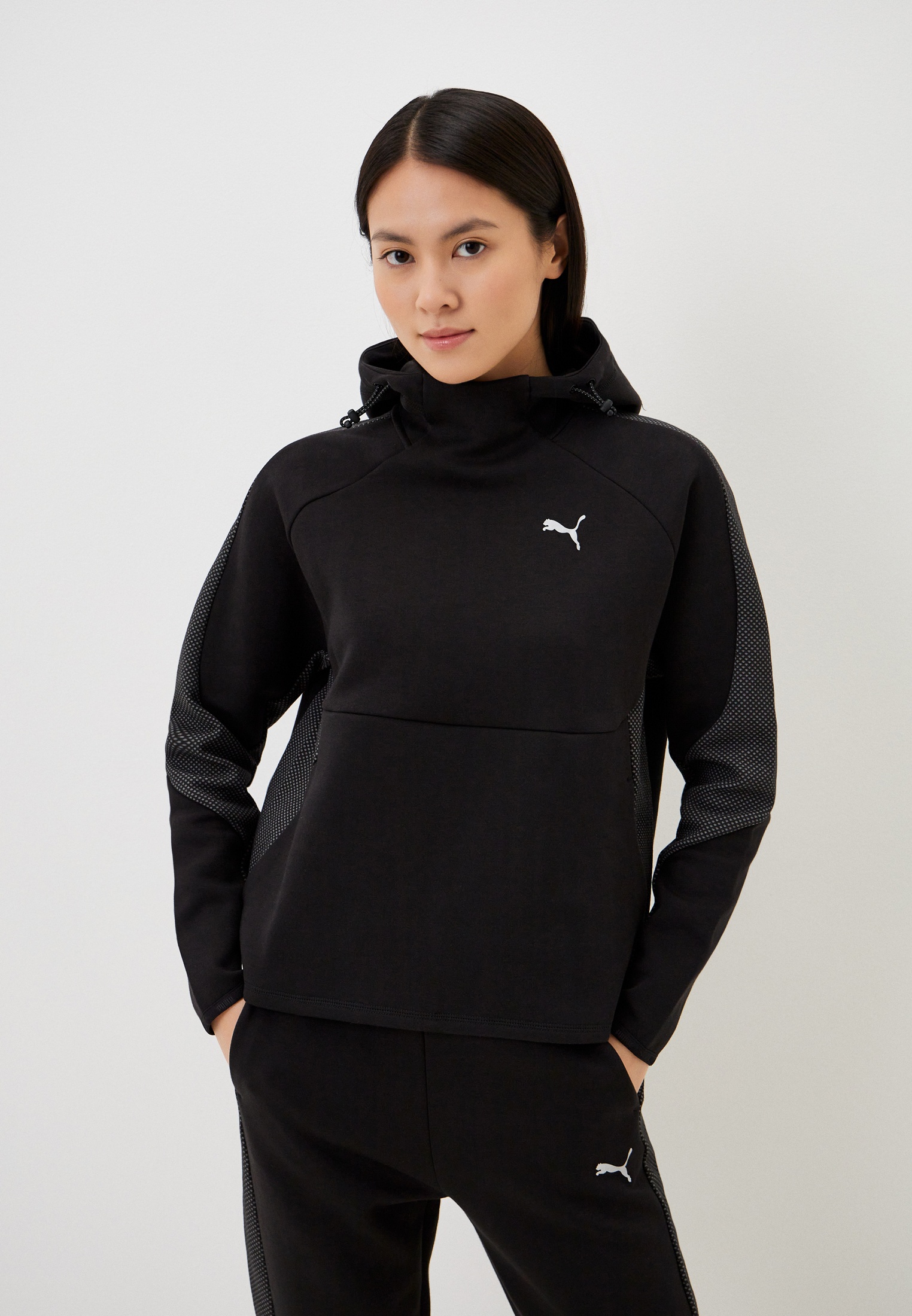Худи PUMA EVOSTRIPE Hoodie PUMA Black, цвет: черный, RTLADD126601 ...