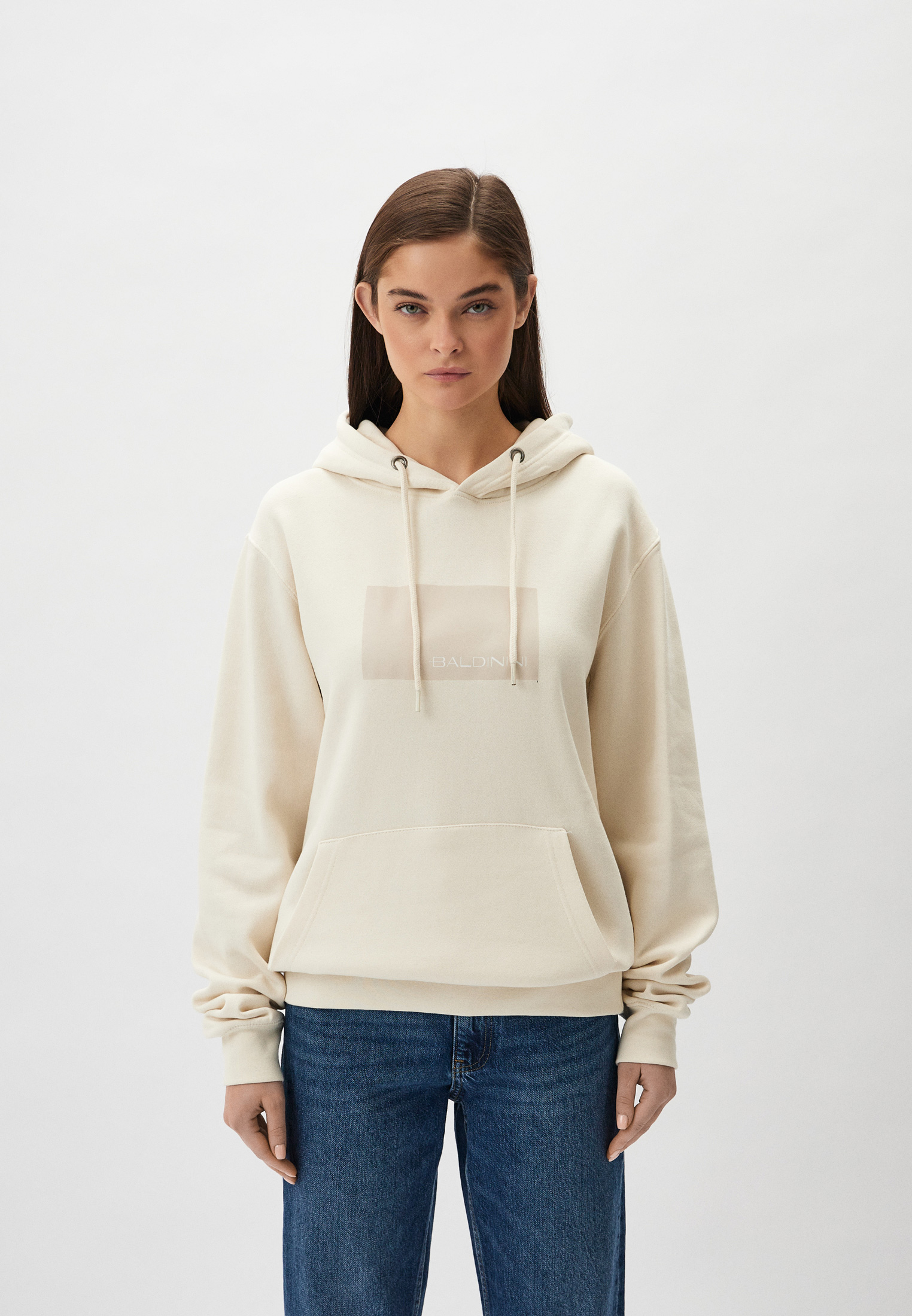Худи Baldinini, цвет: бежевый, RTLADD331601 — купить в интернет ...
