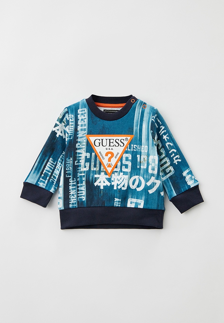 Свитшот Guess, цвет: синий, RTLADD473101 — купить в интернет-магазине ...