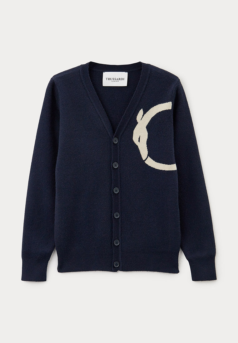 Кардиган Trussardi Junior, цвет: синий, RTLADD501901 — купить в ...