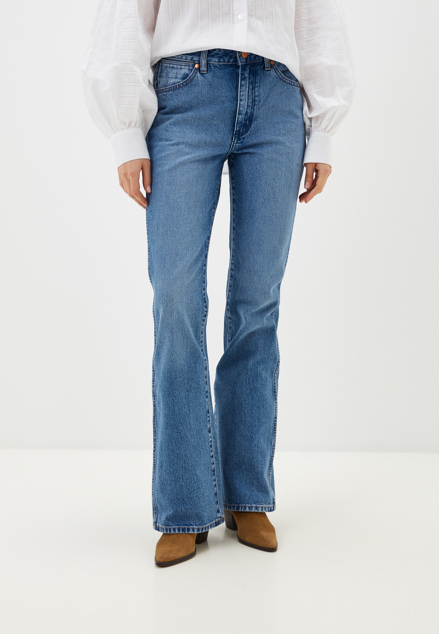 Джинсы Wrangler, цвет: голубой, RTLADD525101 — купить в интернет ...