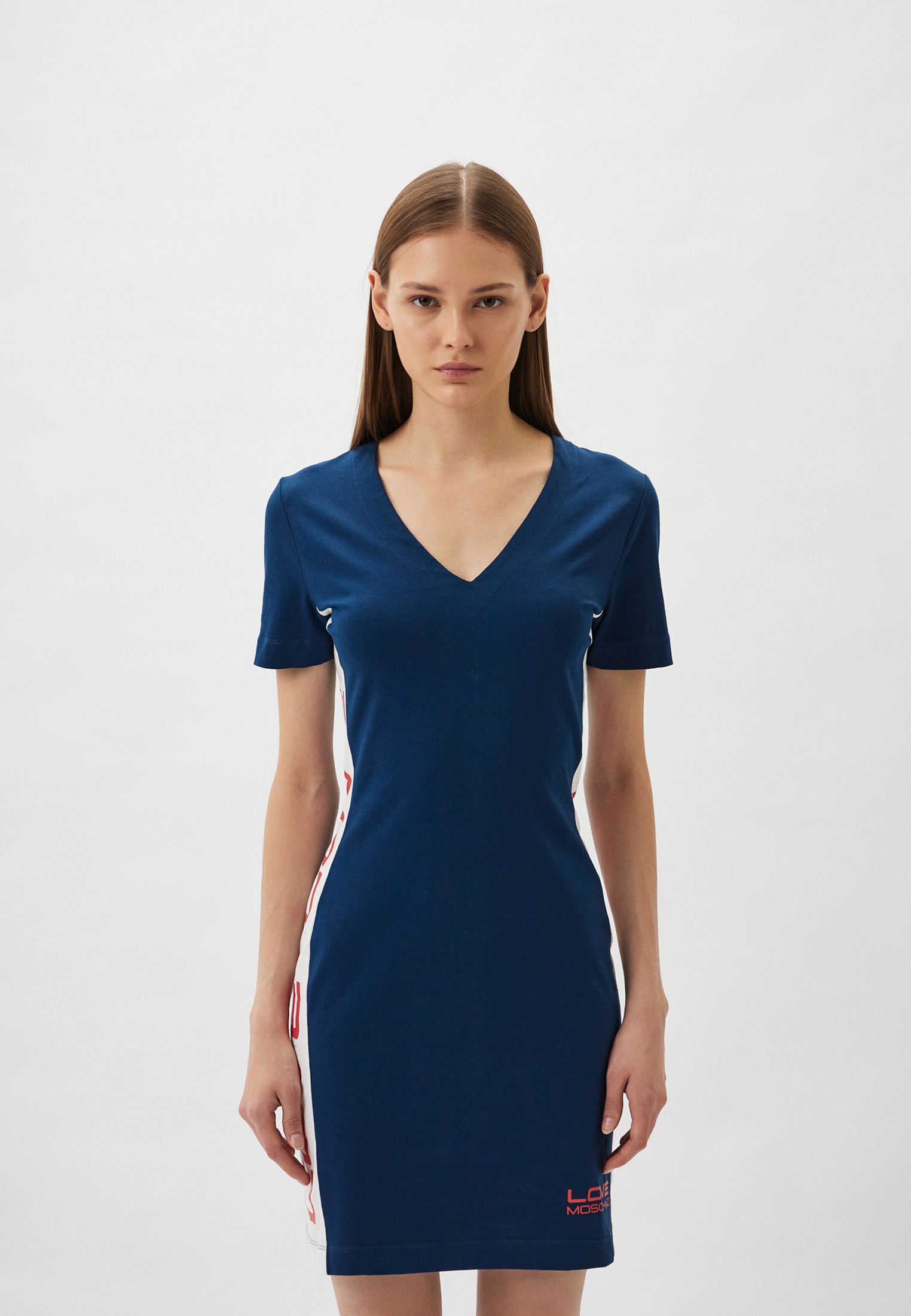 Платье Love Moschino, цвет: синий, RTLADD533401 — купить в интернет ...