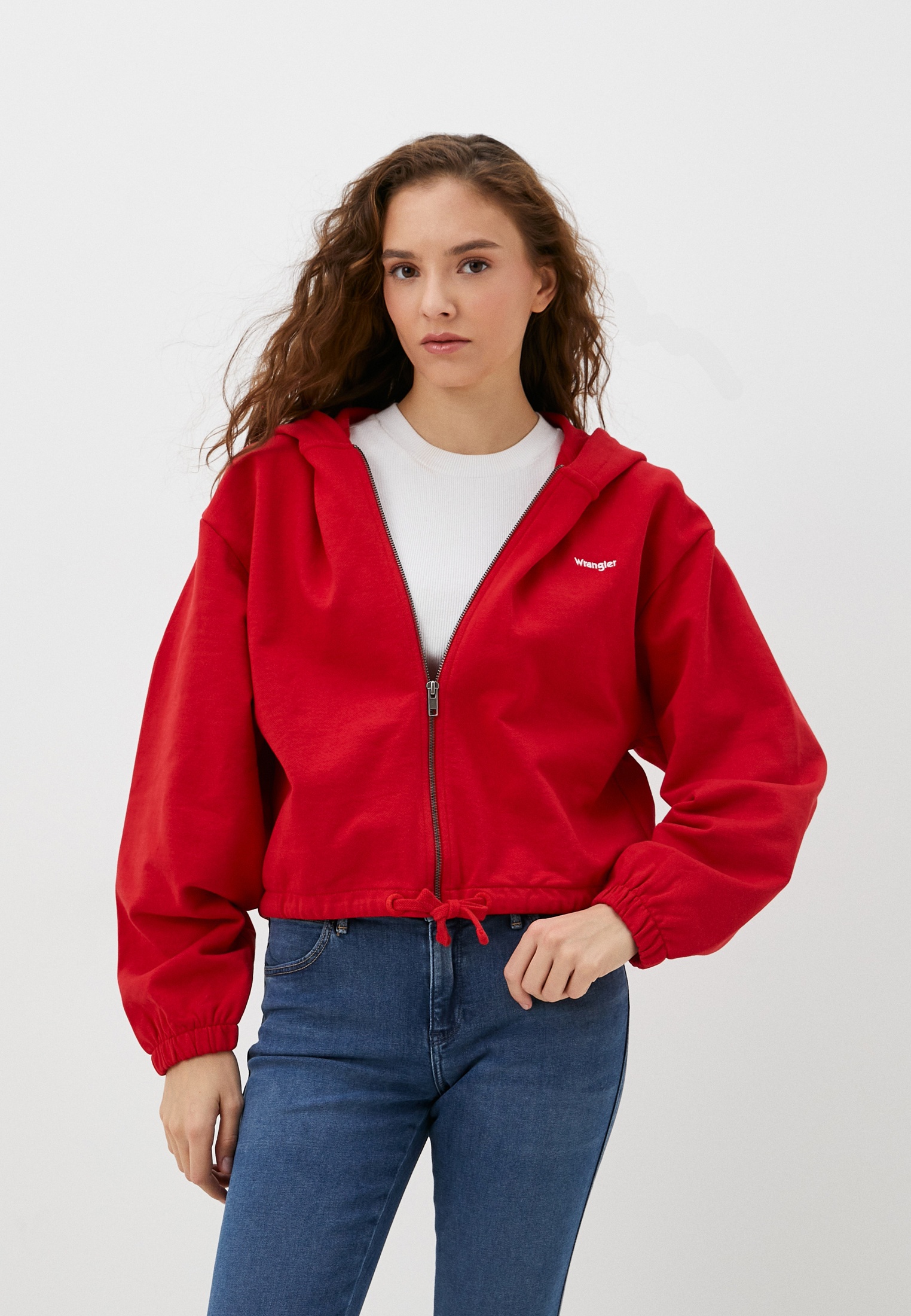 Толстовка Wrangler, цвет: красный, RTLADD536001 — купить в интернет ...