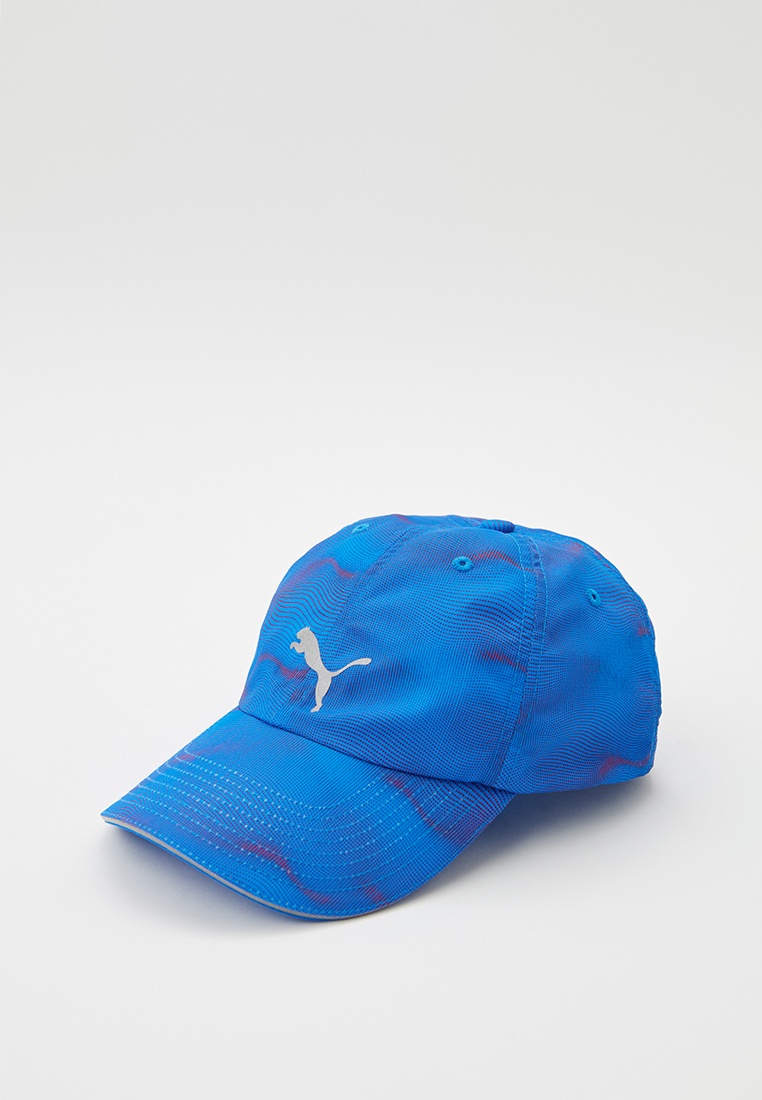 Бейсболка PUMA Unisex Running Cap III Ultra Blue-Fire O, цвет: синий ...