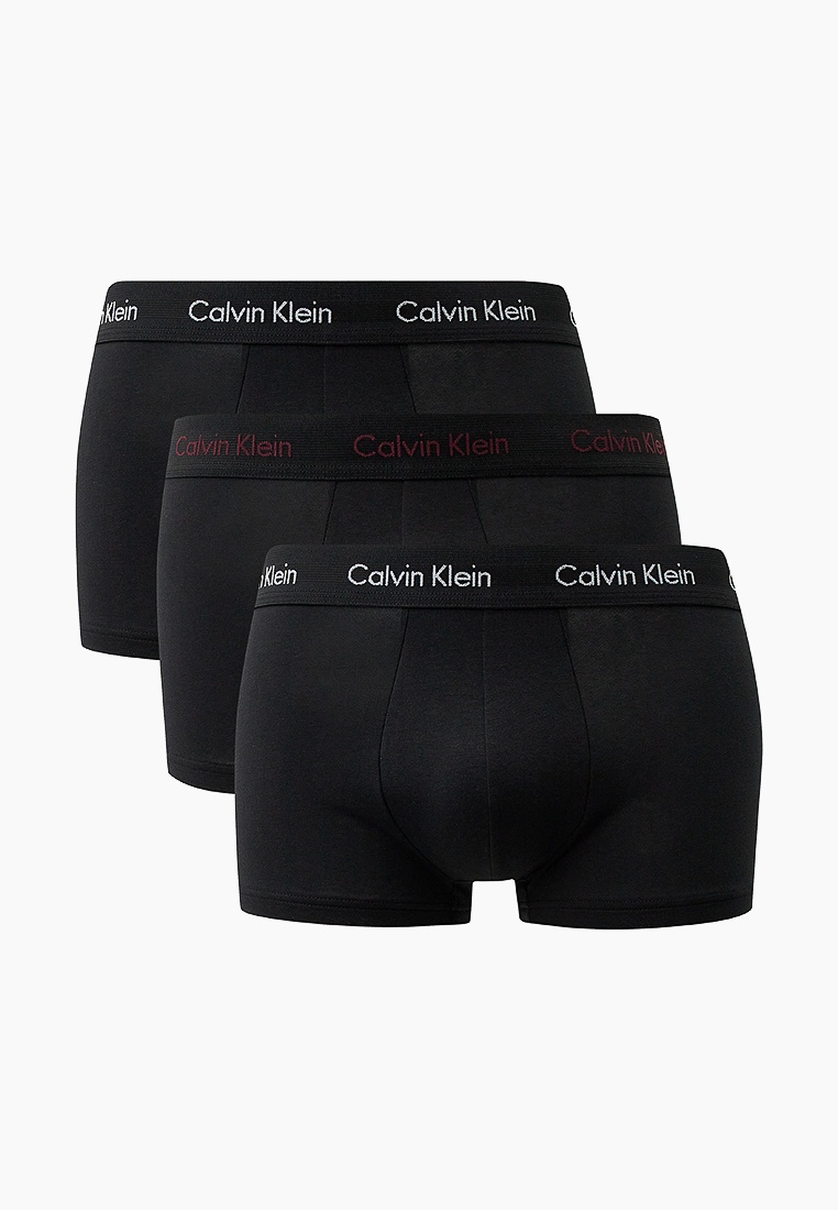 Трусы 3 шт. Calvin Klein Underwear LOW RISE TRUNK, цвет: черный ...
