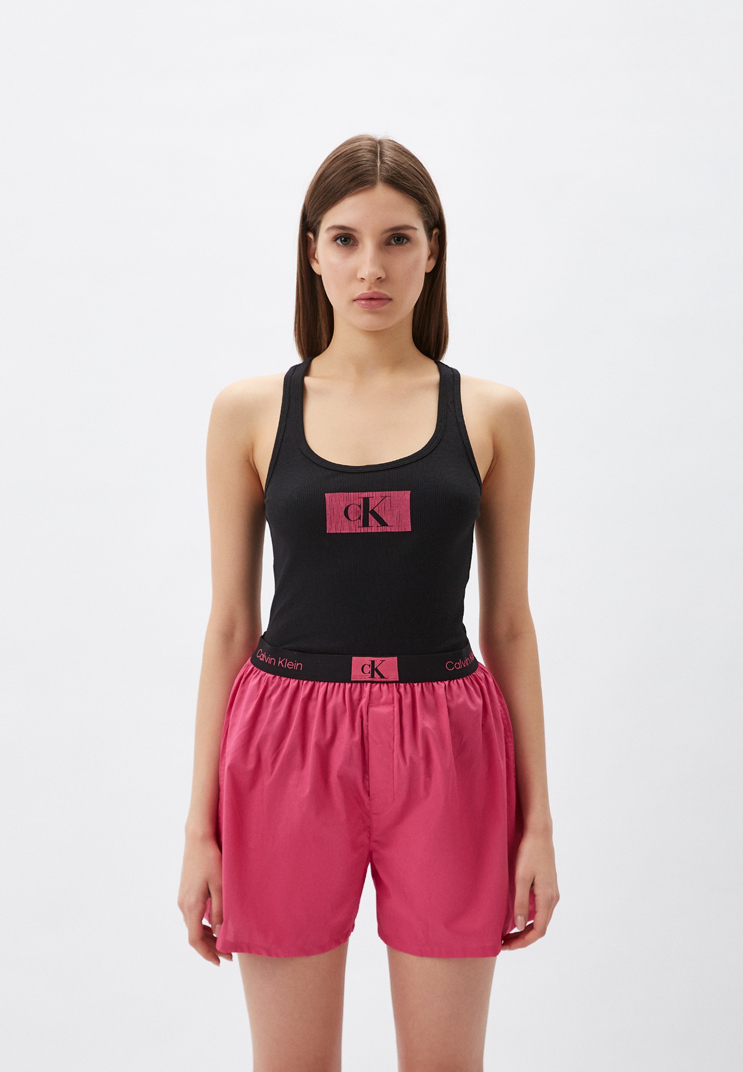 Пижама Calvin Klein Underwear, цвет: розовый, RTLADD906401 — купить в ...