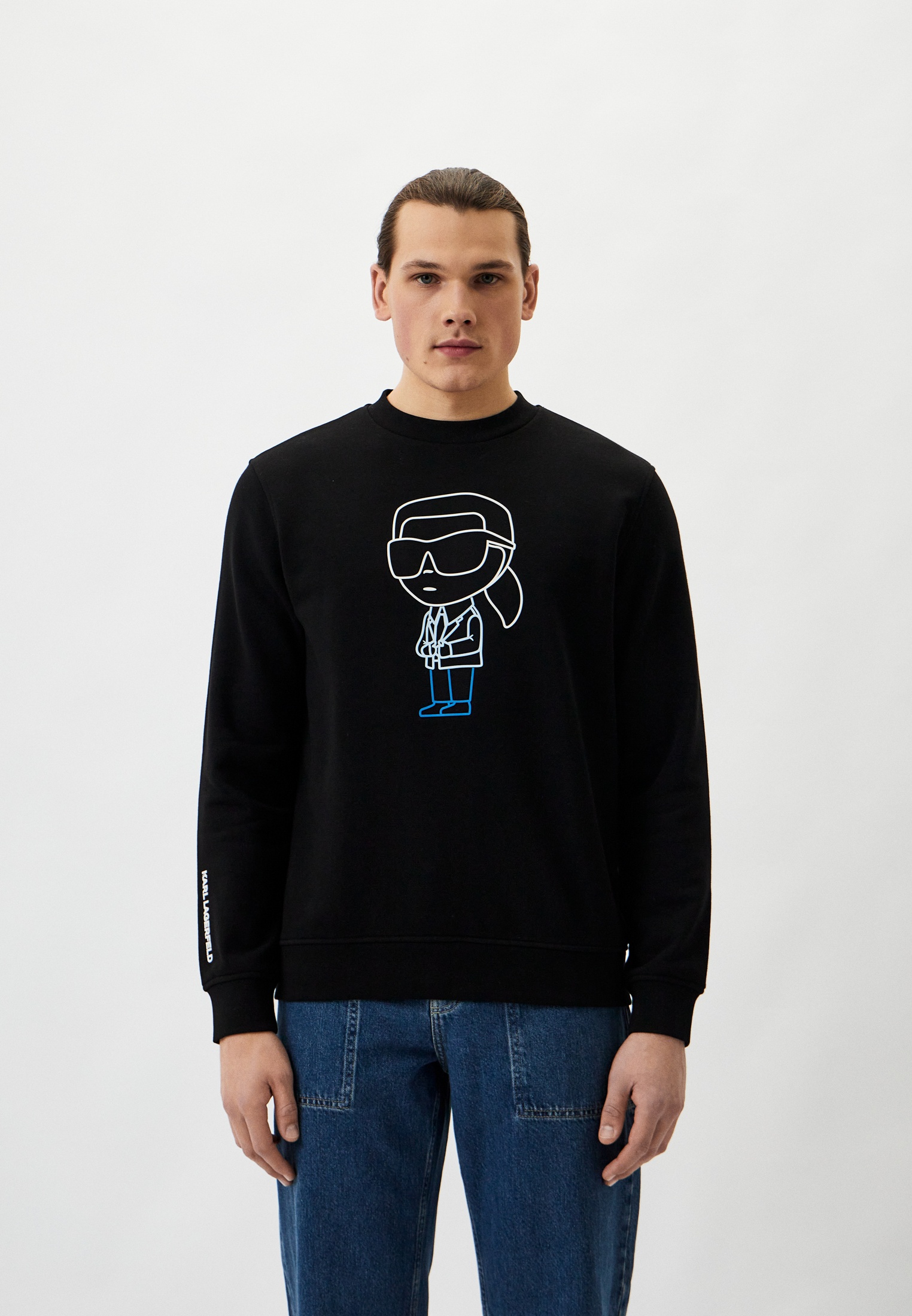 Свитшот Karl Lagerfeld, цвет: черный, RTLADE051801 — купить в интернет ...