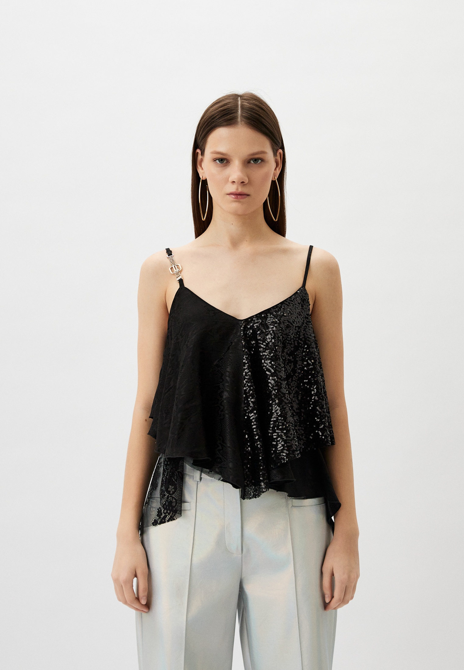 Топ Liu Jo, цвет: черный, RTLADE062801 — купить в интернет-магазине Lamoda