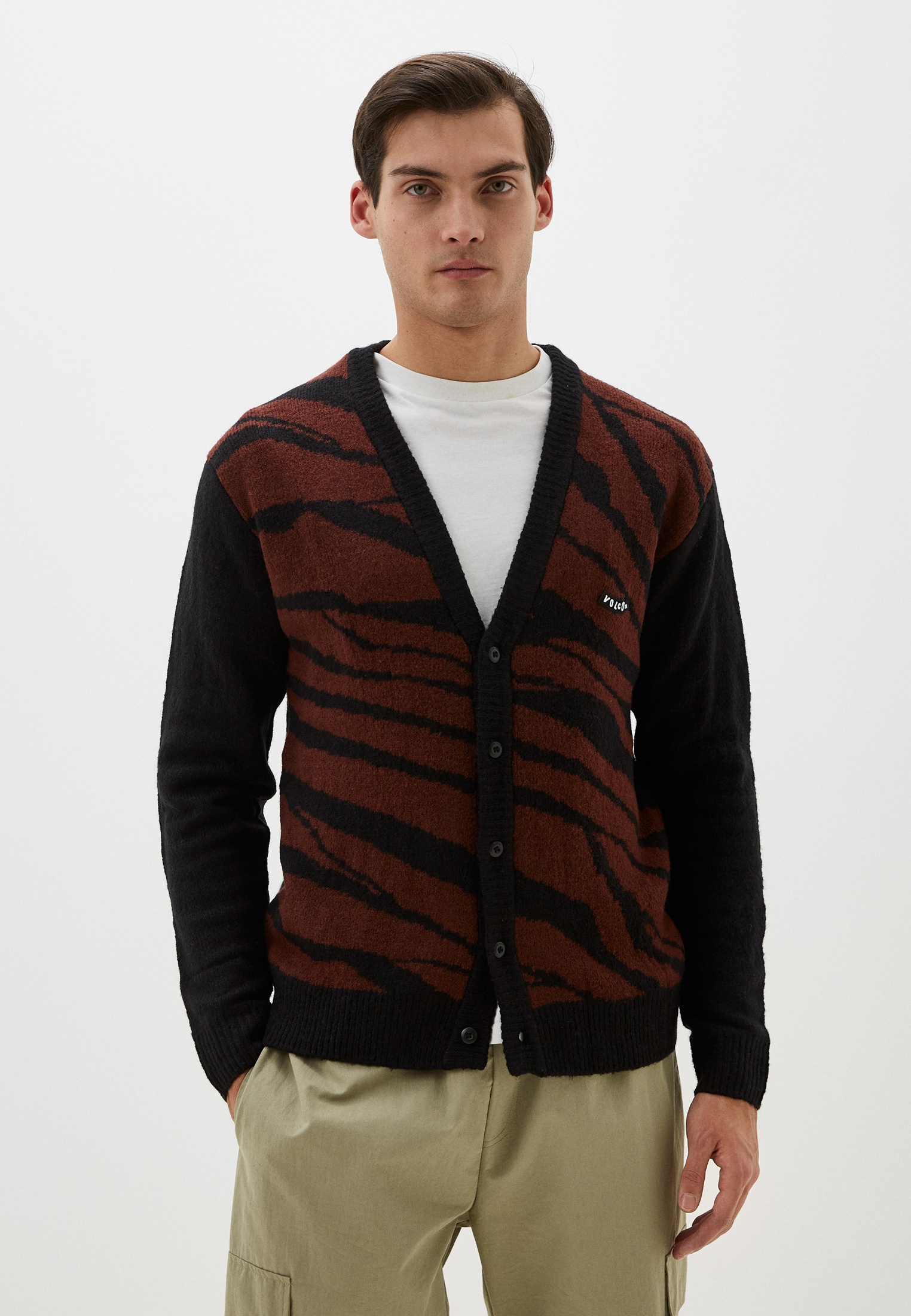 Кардиган Volcom Anarchietour Cardigan, цвет: коричневый, RTLADE081201 ...