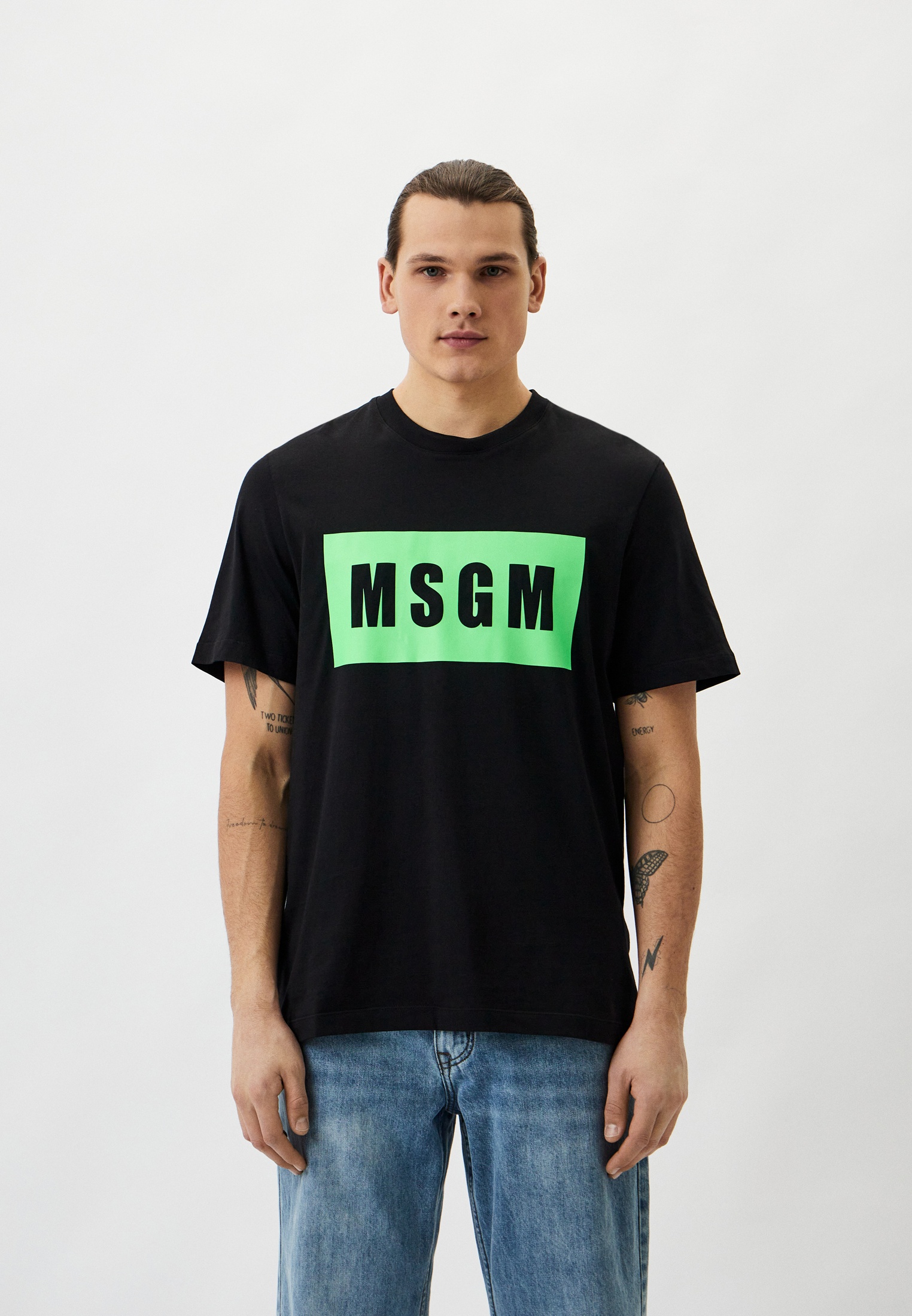 Футболка MSGM, цвет: черный, RTLADE196901 — купить в интернет-магазине ...