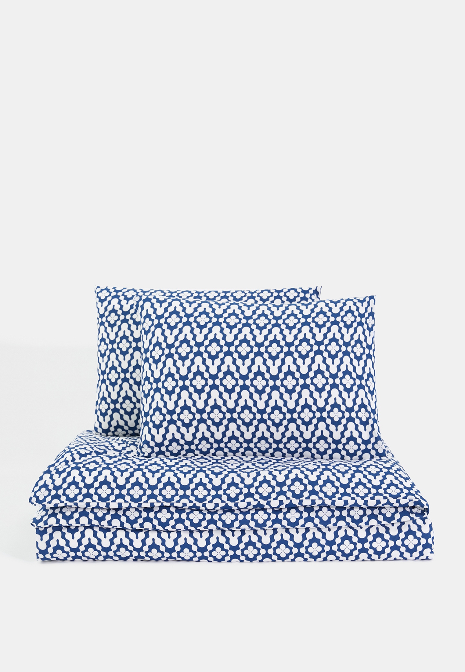 Постельное белье Евро Lamoda Home 200х220 см, 50х70 см, цвет: синий ...