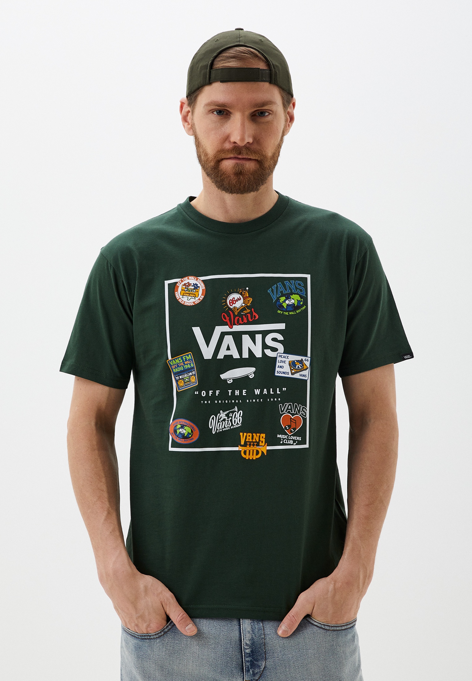 Футболка Vans, цвет: зеленый, RTLADE625801 — купить в интернет-магазине ...