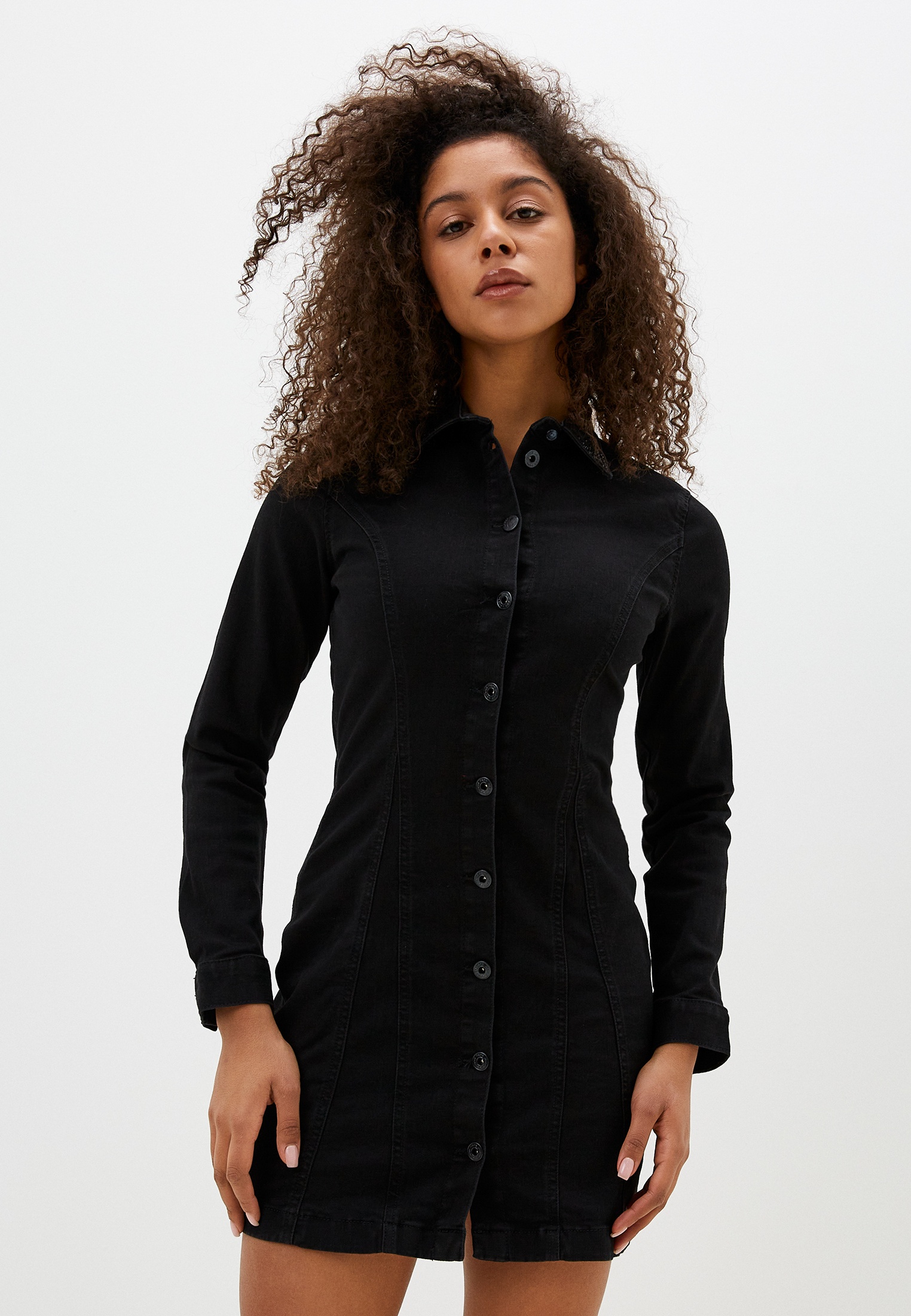 Платье джинсовое Pepe Jeans, цвет: черный, RTLADE736101 — купить в ...
