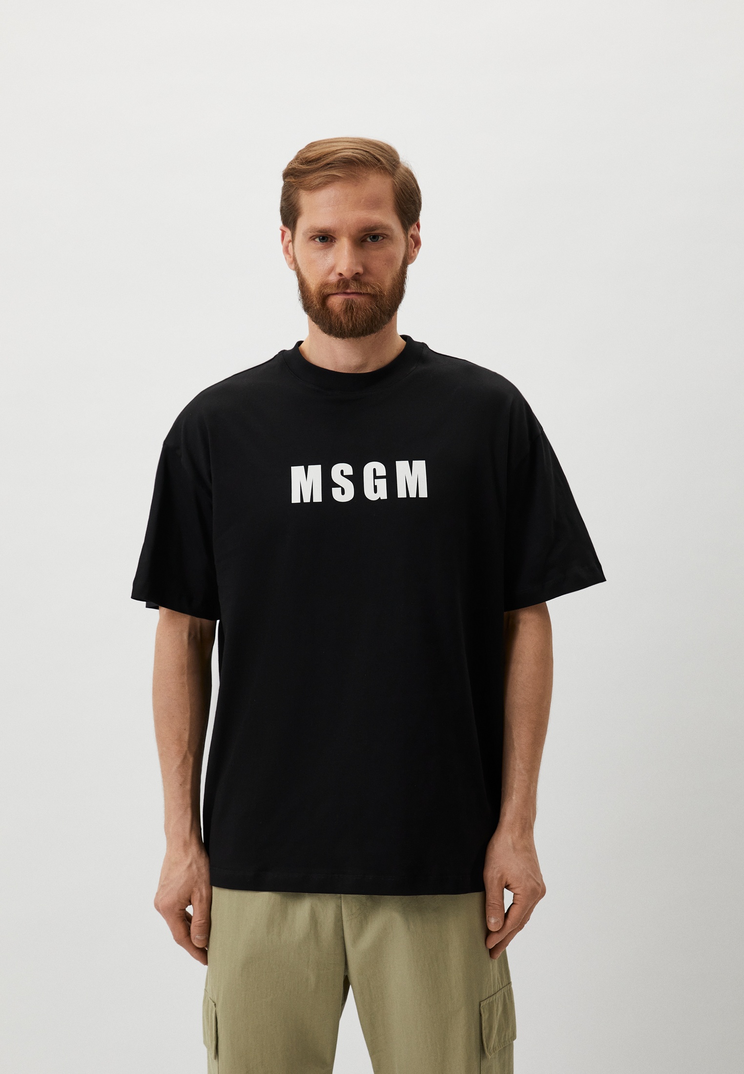 Футболка MSGM, цвет: черный, RTLADE916201 — купить в интернет-магазине ...