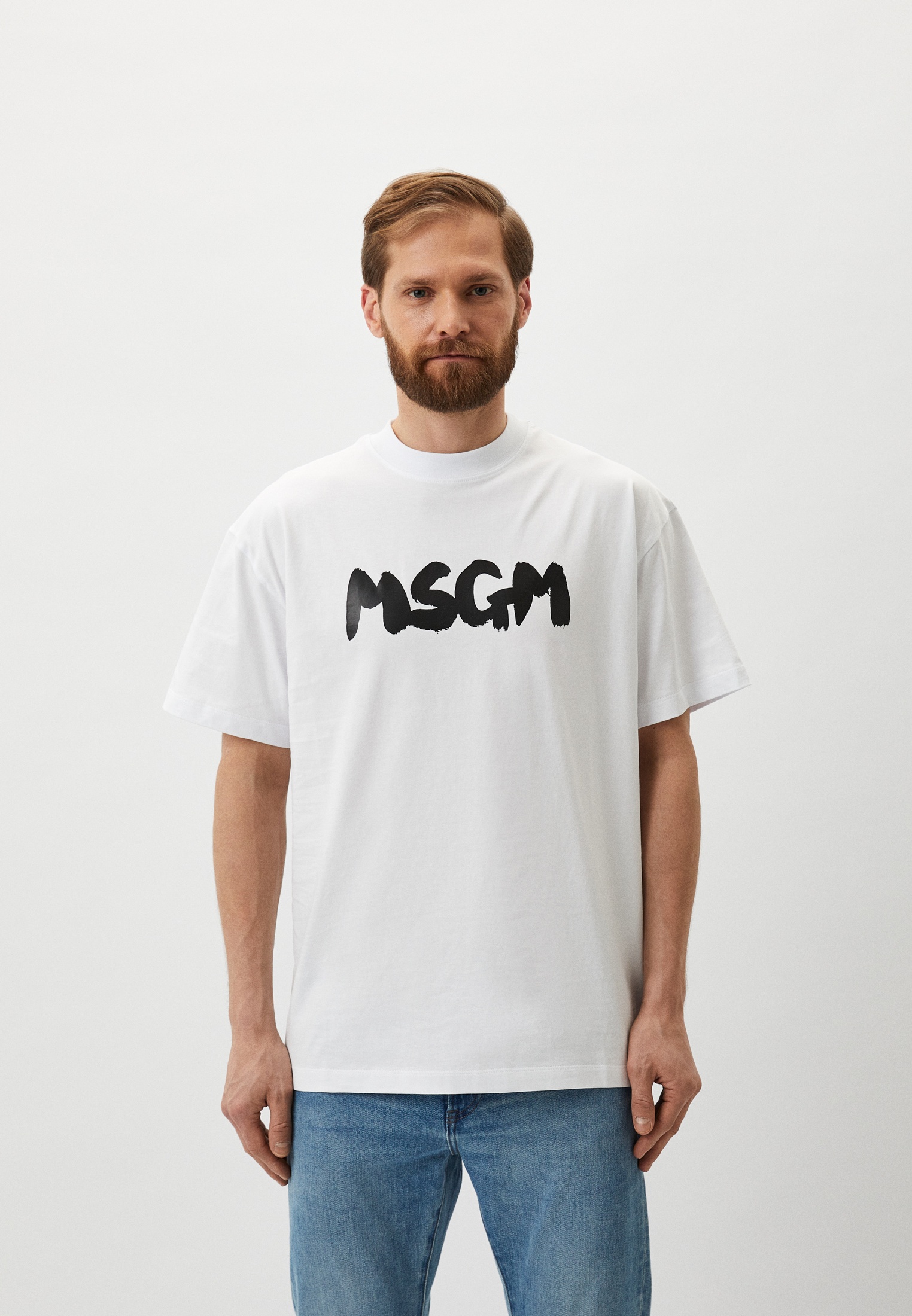 Футболка MSGM, цвет: белый, RTLADE916401 — купить в интернет-магазине ...