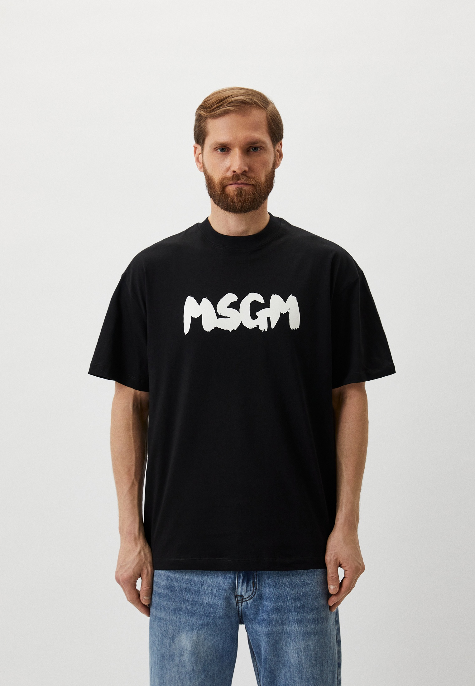 Футболка MSGM, цвет: черный, RTLADE916501 — купить в интернет-магазине ...