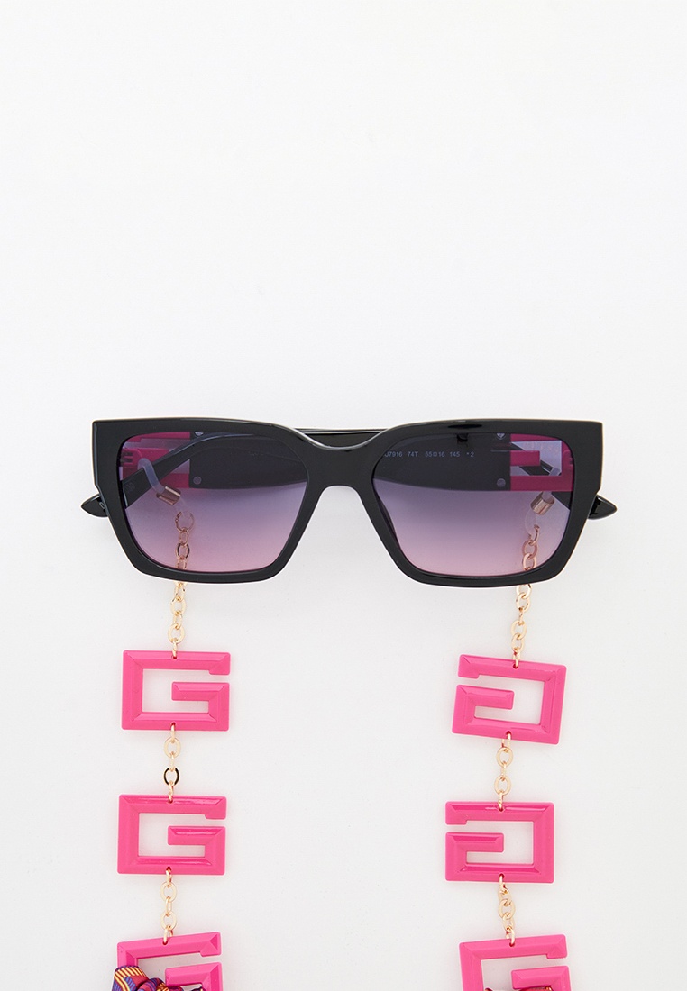 Очки солнцезащитные и цепочка Guess GUS 7916 74T, цвет: черный ...