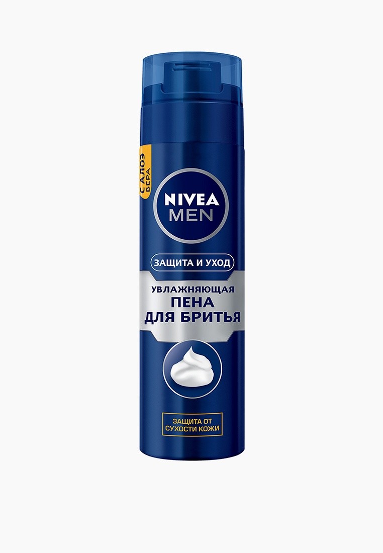 Пена для бритья Nivea Men Защита и уход, цвет: прозрачный, RTLADF456102 ...