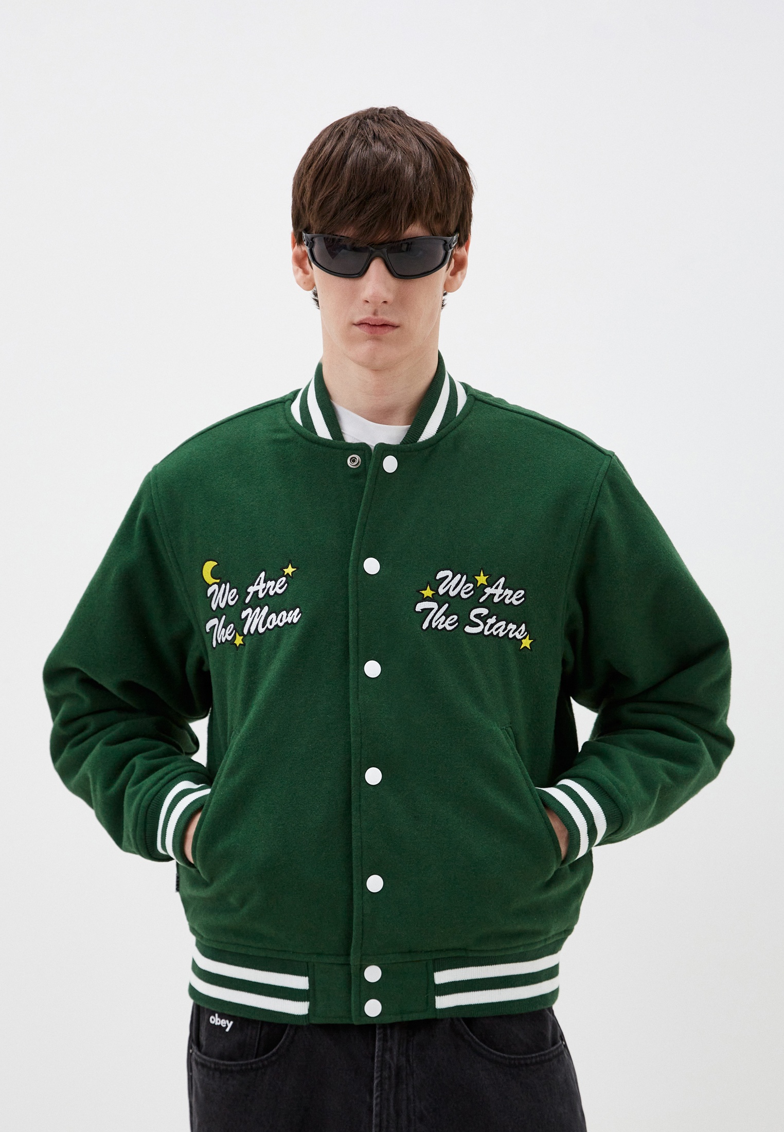 Куртка утепленная Obey WIZARD VARSITY, цвет: зеленый, RTLADF657301 ...