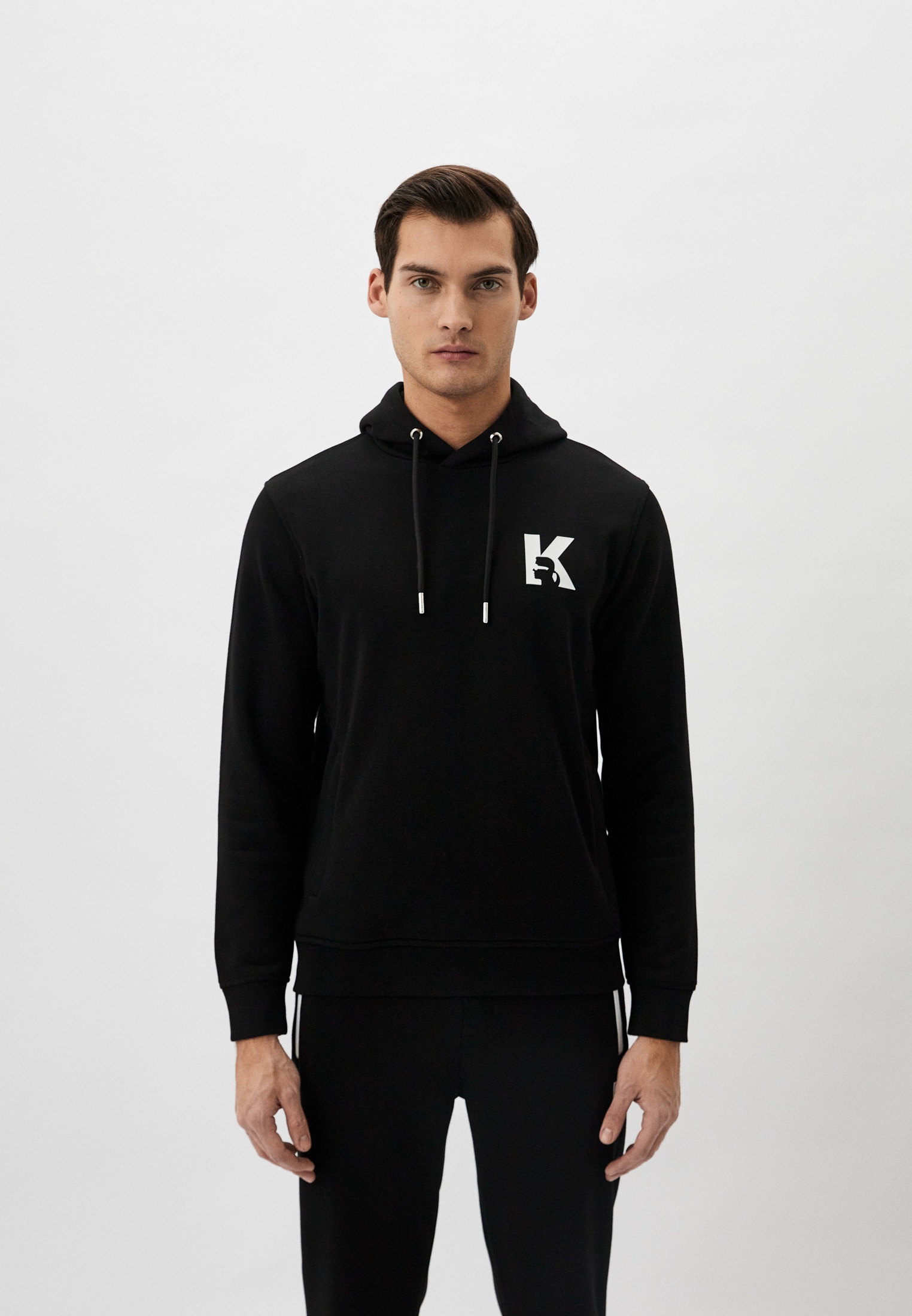 Худи Karl Lagerfeld, цвет: черный, RTLADF741101 — купить в интернет ...