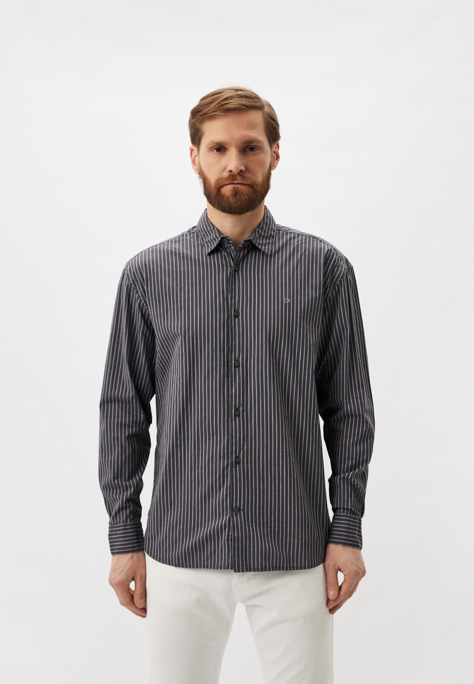 Рубашка Calvin Klein, цвет: серый, RTLADF810801 — купить в интернет ...