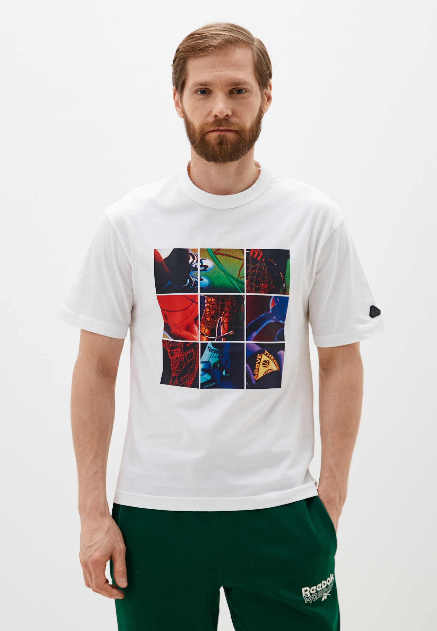 Футболка Reebok ATR COLLAGE TEE, цвет: белый, RTLADF894201 — купить в ...