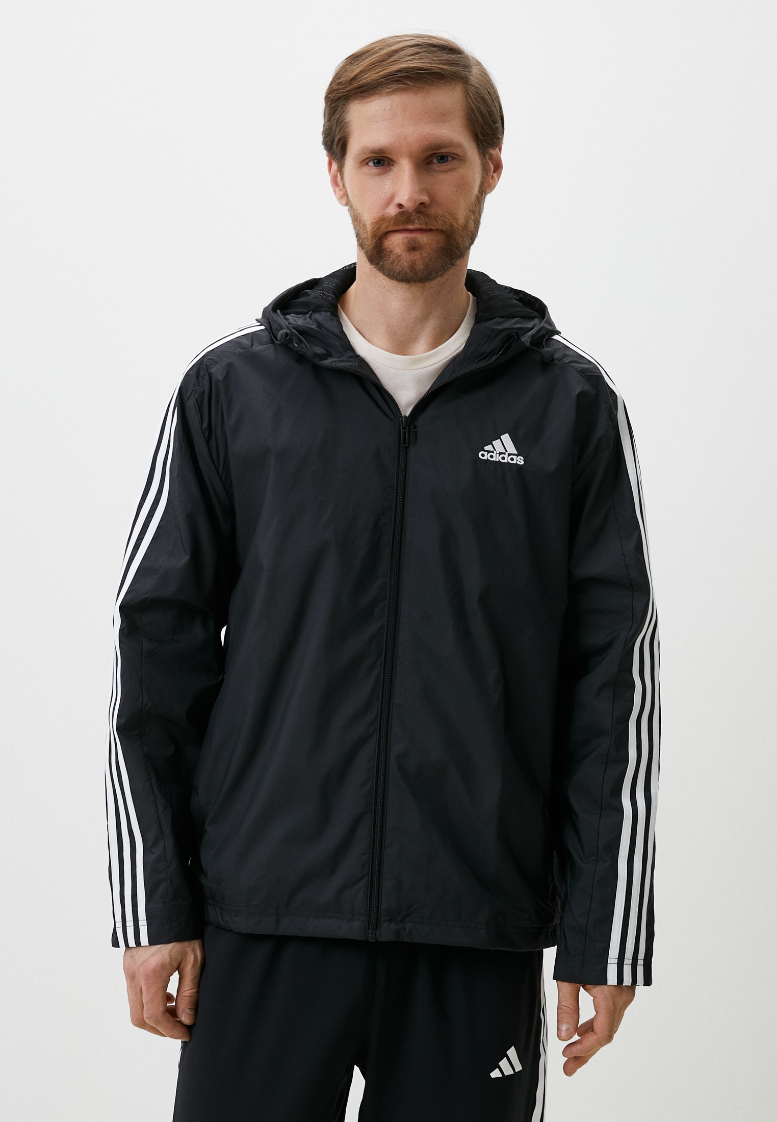 Ветровка adidas M 3S WB, цвет: черный, RTLADG134701 — купить в интернет ...
