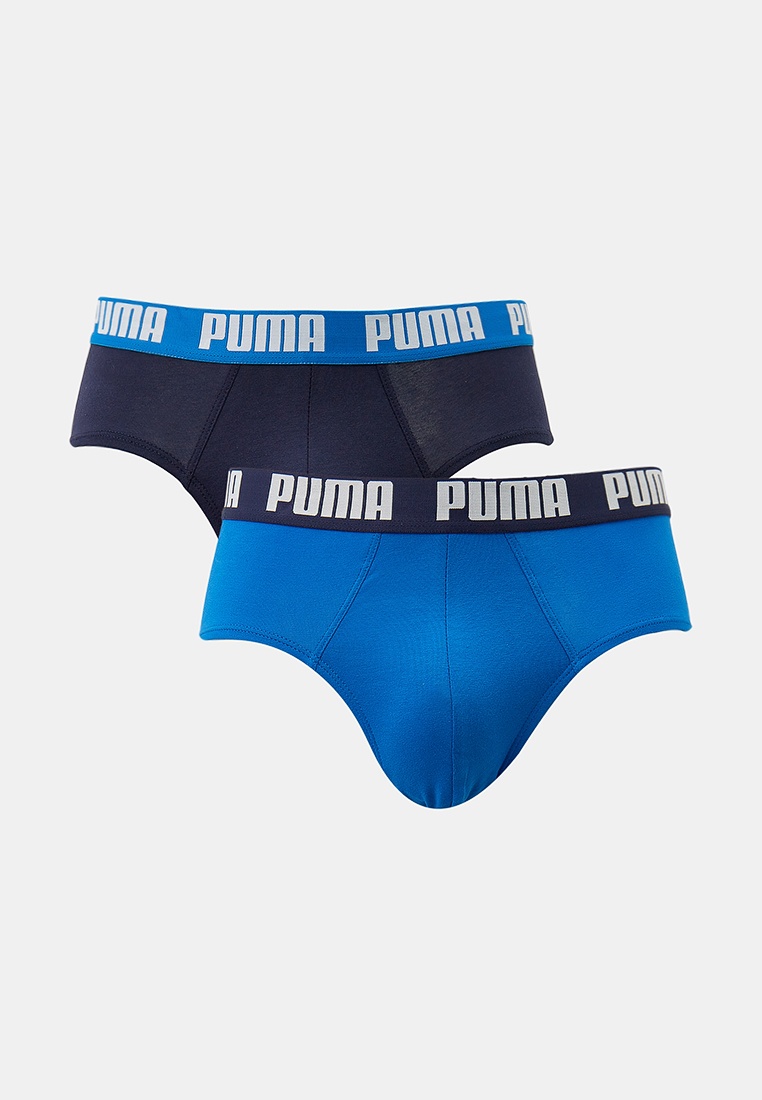 Трусы 2 шт. PUMA Puma Basic Brief 2P, цвет: голубой, RTLADG691801 ...