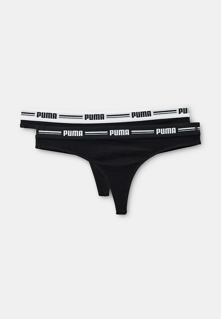 Трусы 2 шт. PUMA PUMA WOMEN STRING 2P PACK, цвет: черный, RTLADG700301 ...