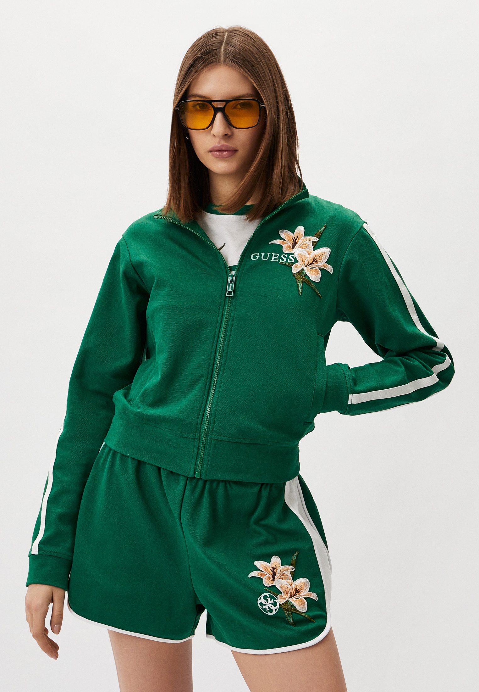 Олимпийка Guess, цвет: зеленый, RTLADG885101 — купить в интернет ...