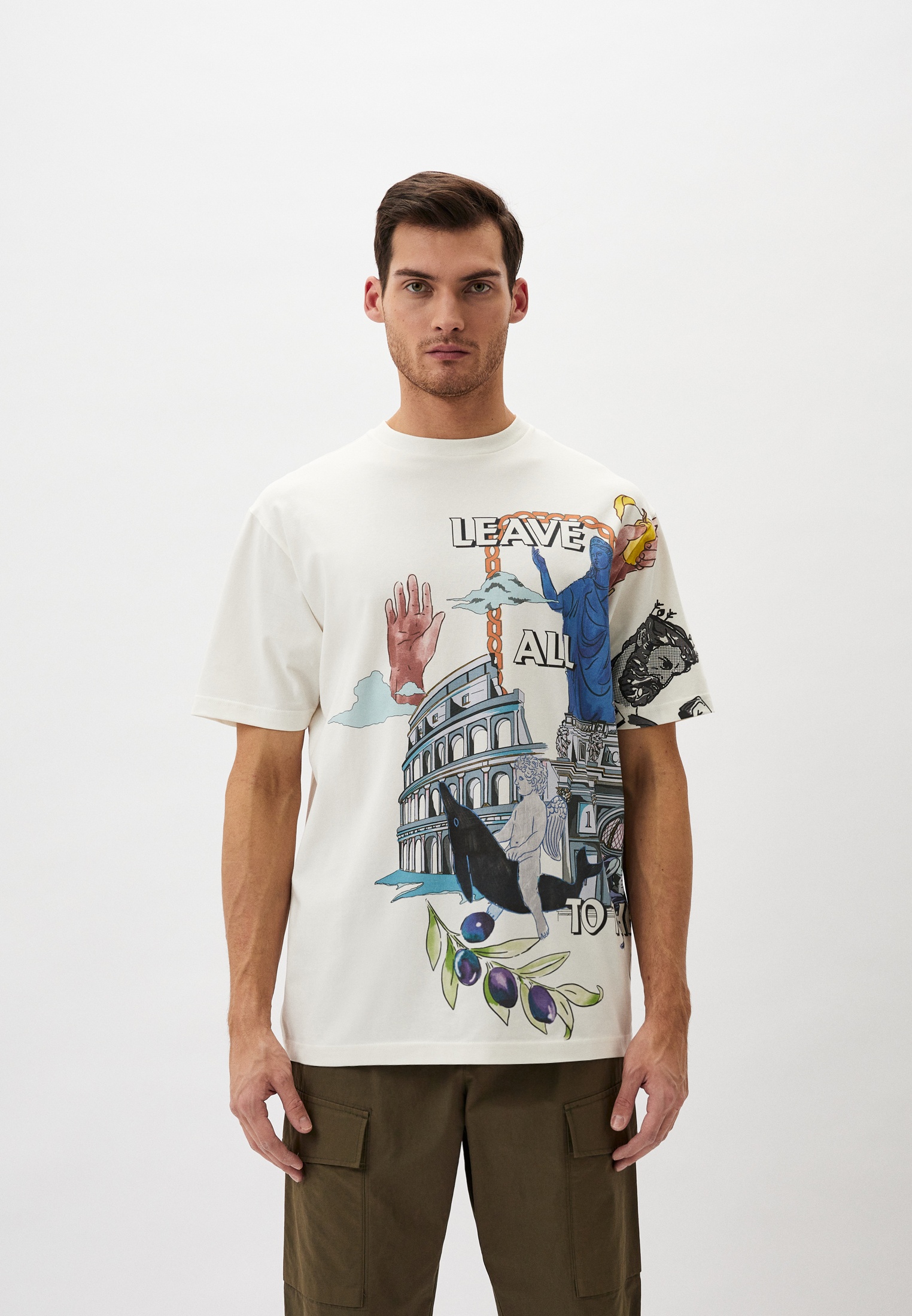 Футболка Iceberg, цвет: бежевый, RTLADG936601 — купить в интернет ...