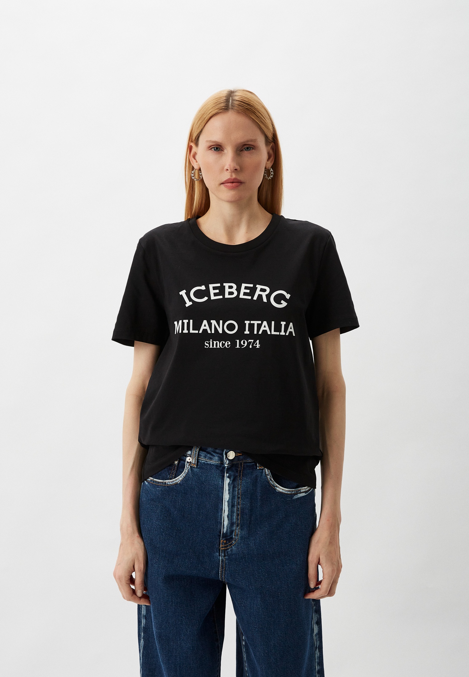 Футболка Iceberg, цвет: черный, RTLADG938601 — купить в интернет ...