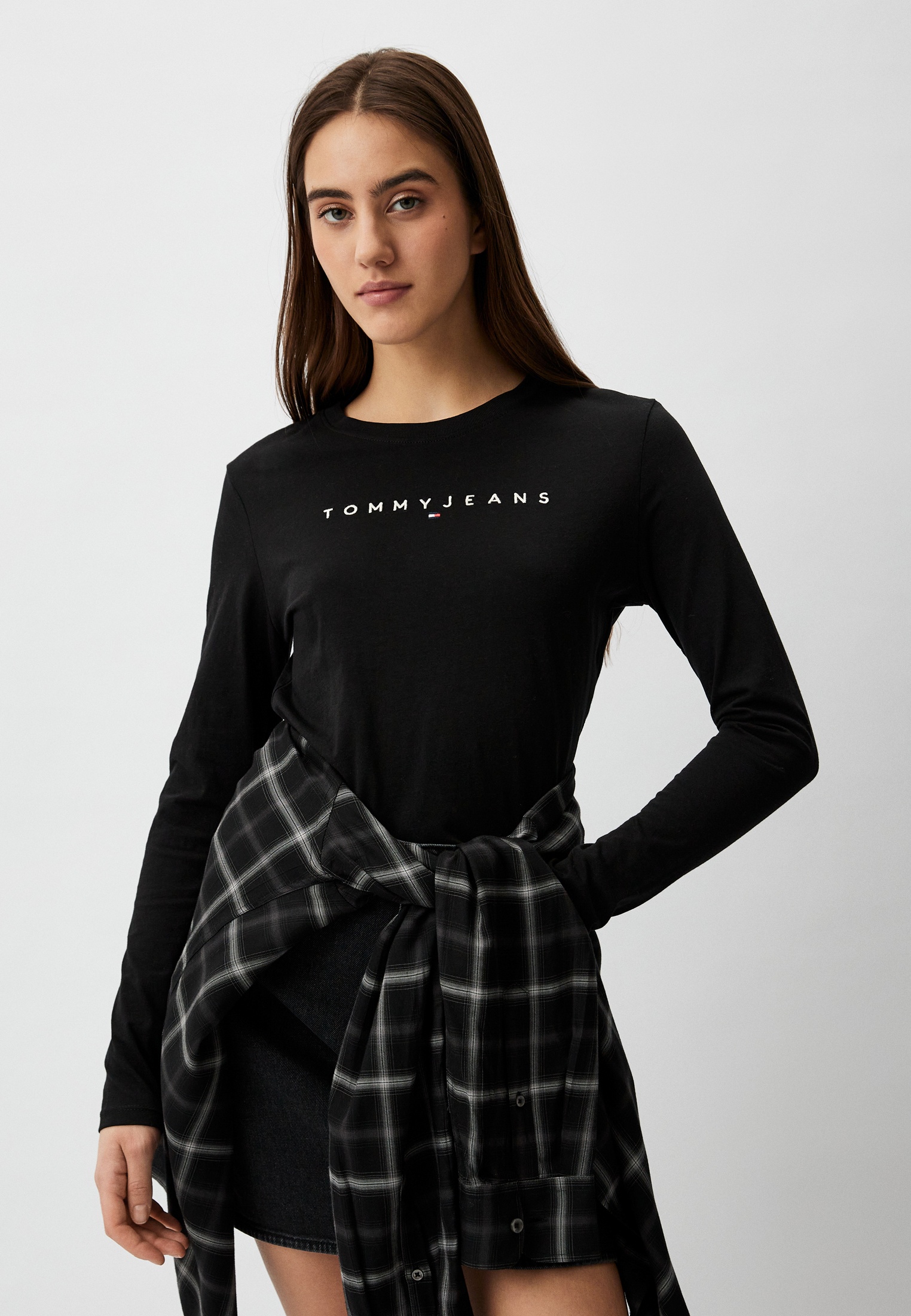 Лонгслив Tommy Jeans, цвет: черный, RTLADH269001 — купить в интернет ...