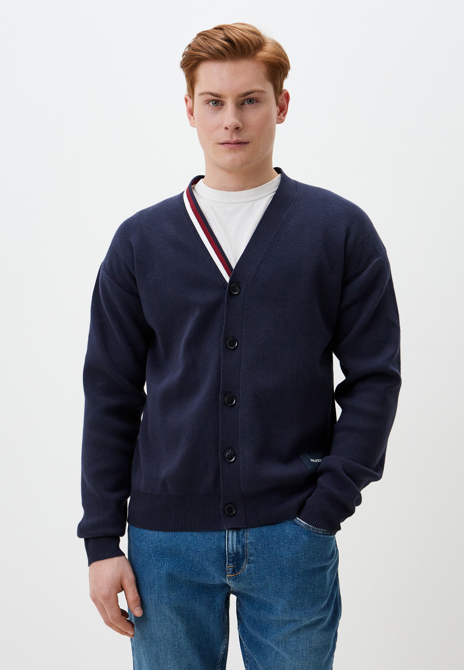 Кардиган Tommy Hilfiger, цвет: синий, RTLADH538501 — купить в интернет ...