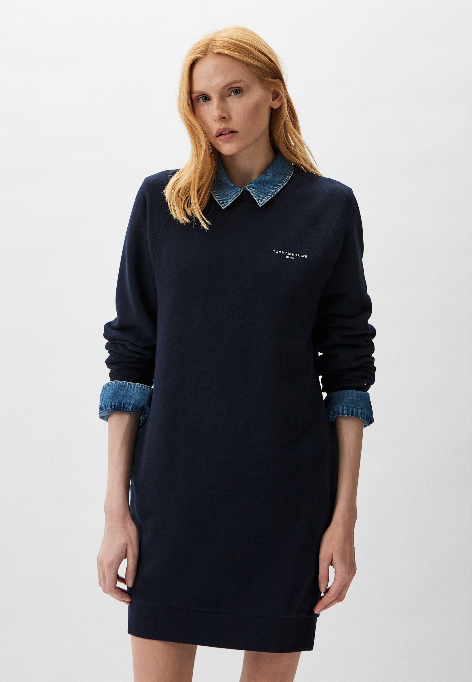 Платье Tommy Hilfiger, цвет: синий, RTLADH542201 — купить в интернет ...