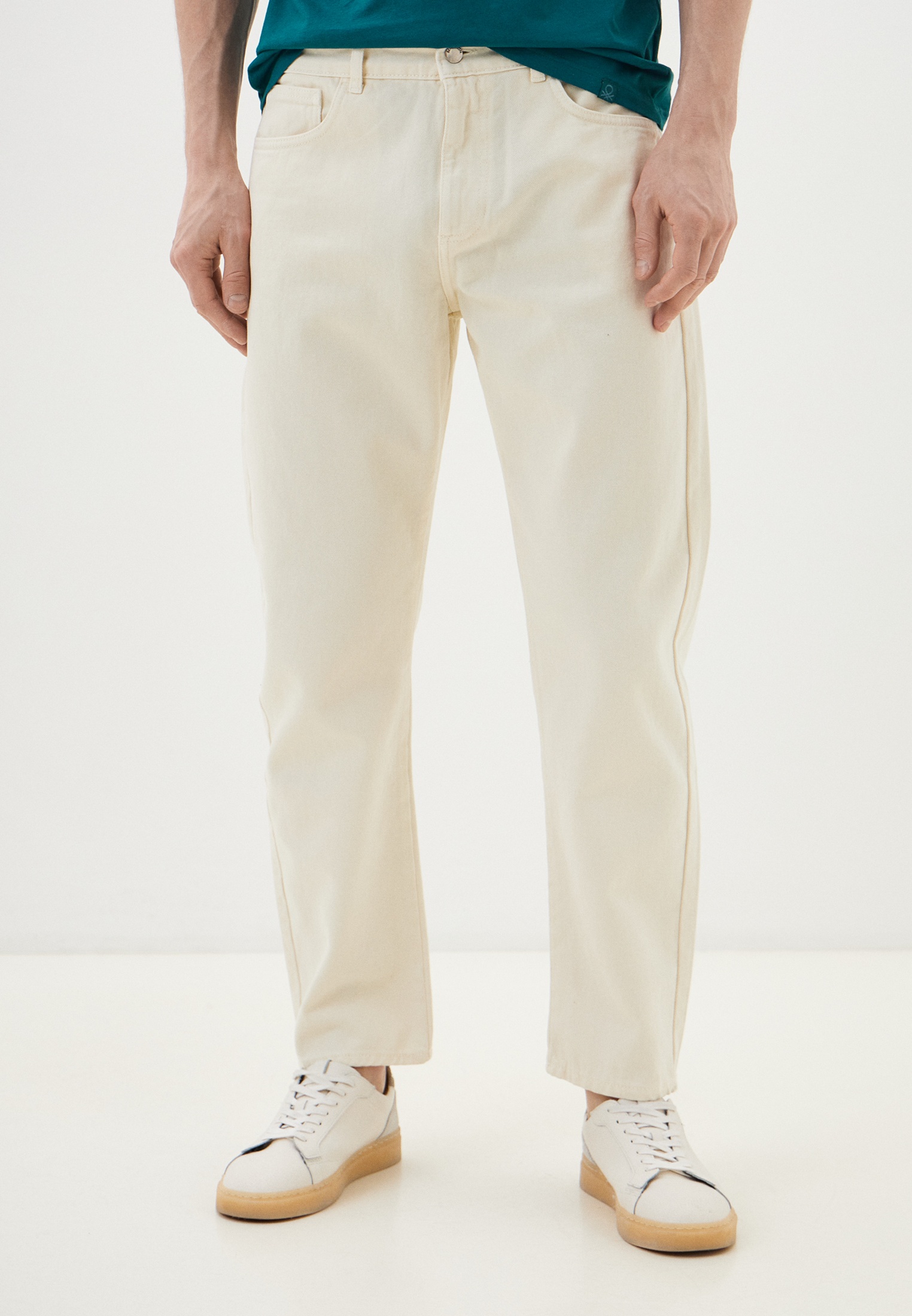 Джинсы United Colors of Benetton, цвет: бежевый, RTLADH812601 — купить ...