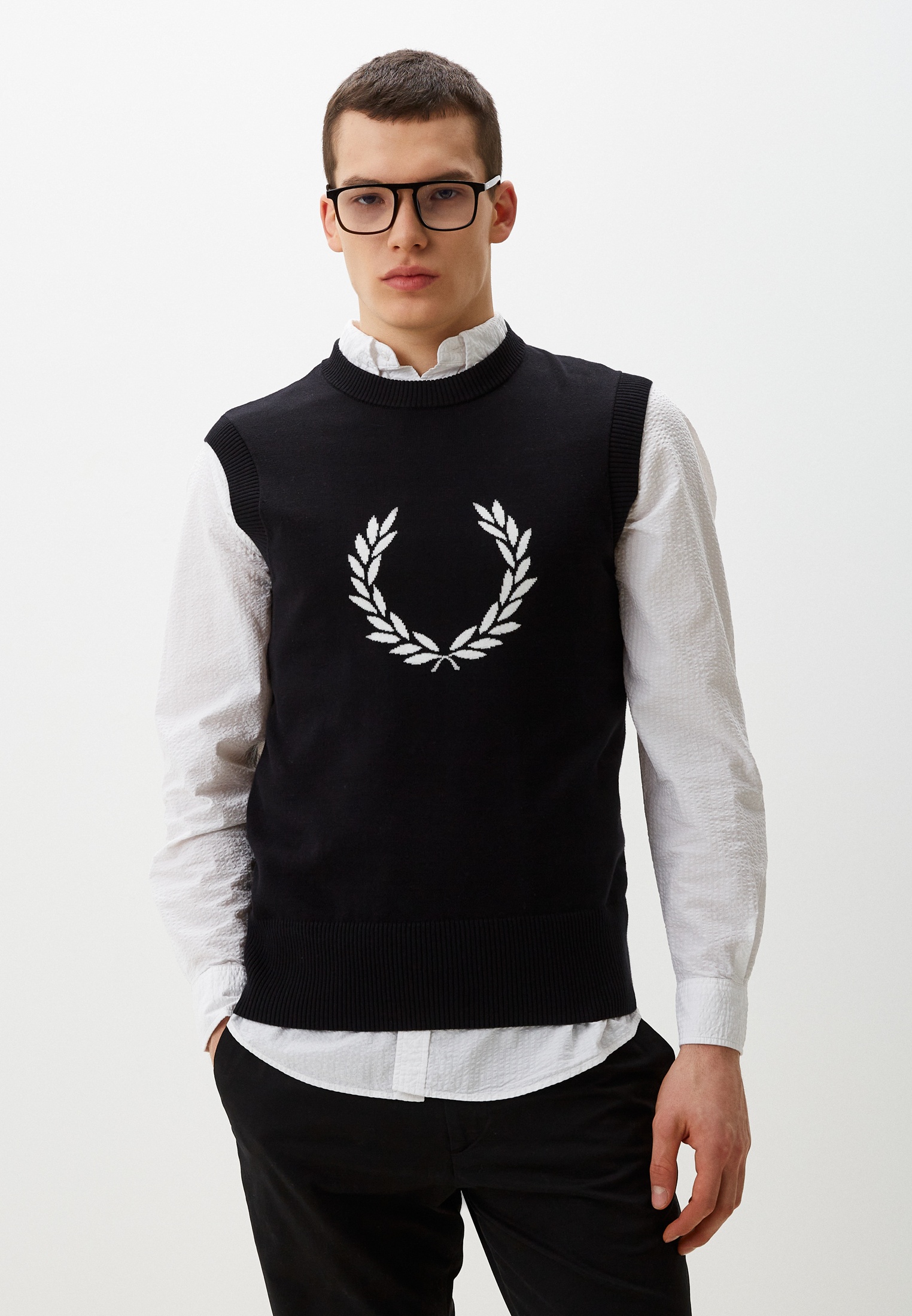 Жилет Fred Perry GRAPHIC LAUREL WREATH TANK, цвет: синий, RTLADI117801 ...