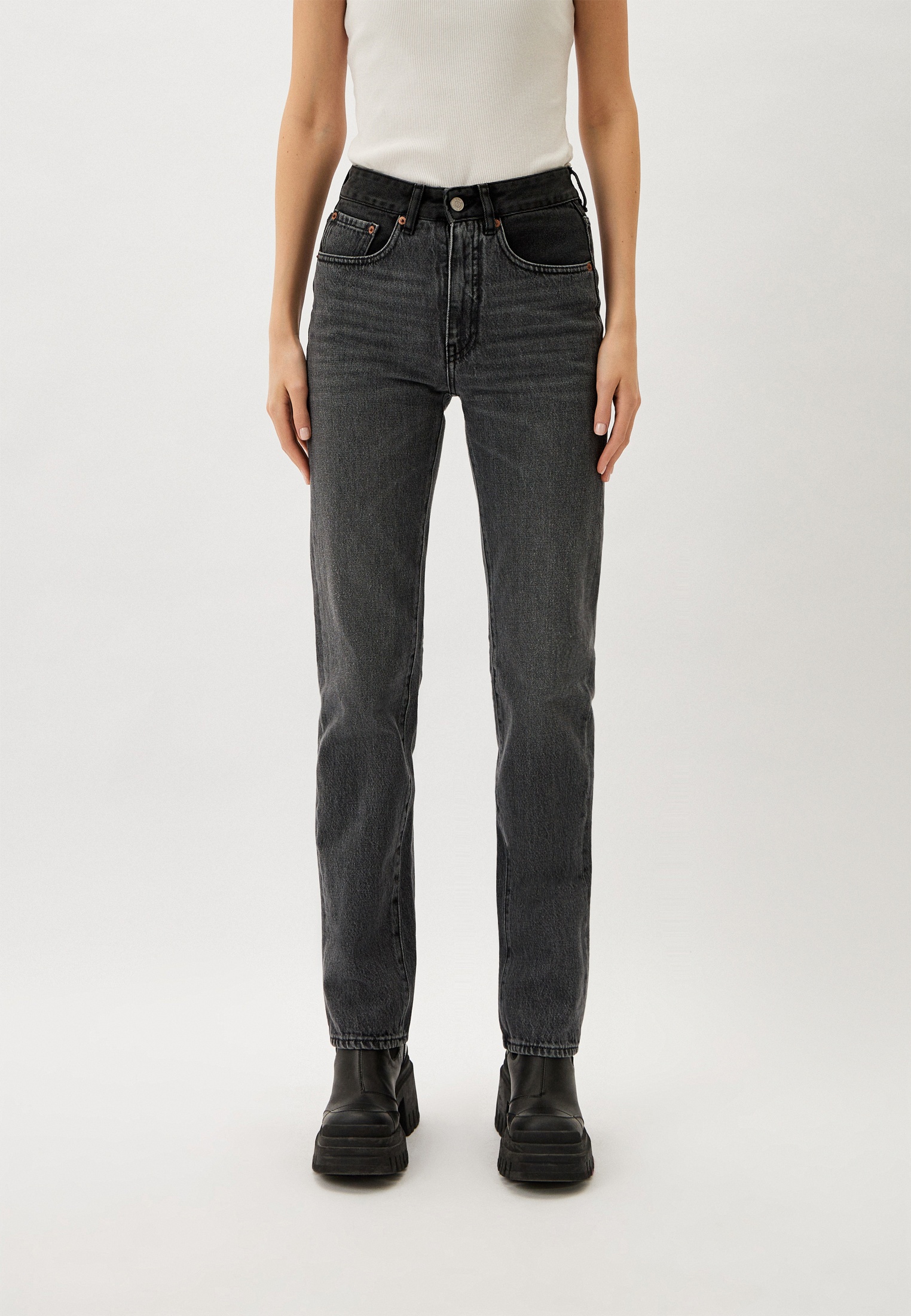 Джинсы MM6 Maison Margiela, цвет: серый, RTLADI294801 — купить в ...