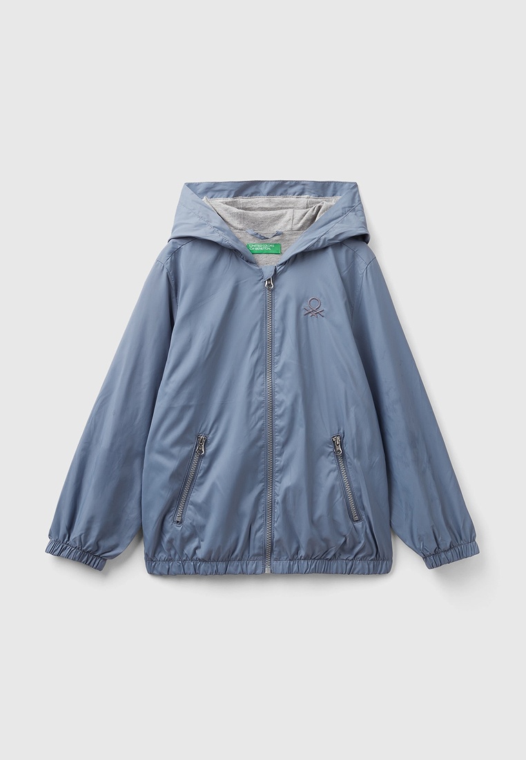 Ветровка United Colors of Benetton, цвет: голубой, RTLADI326101 ...