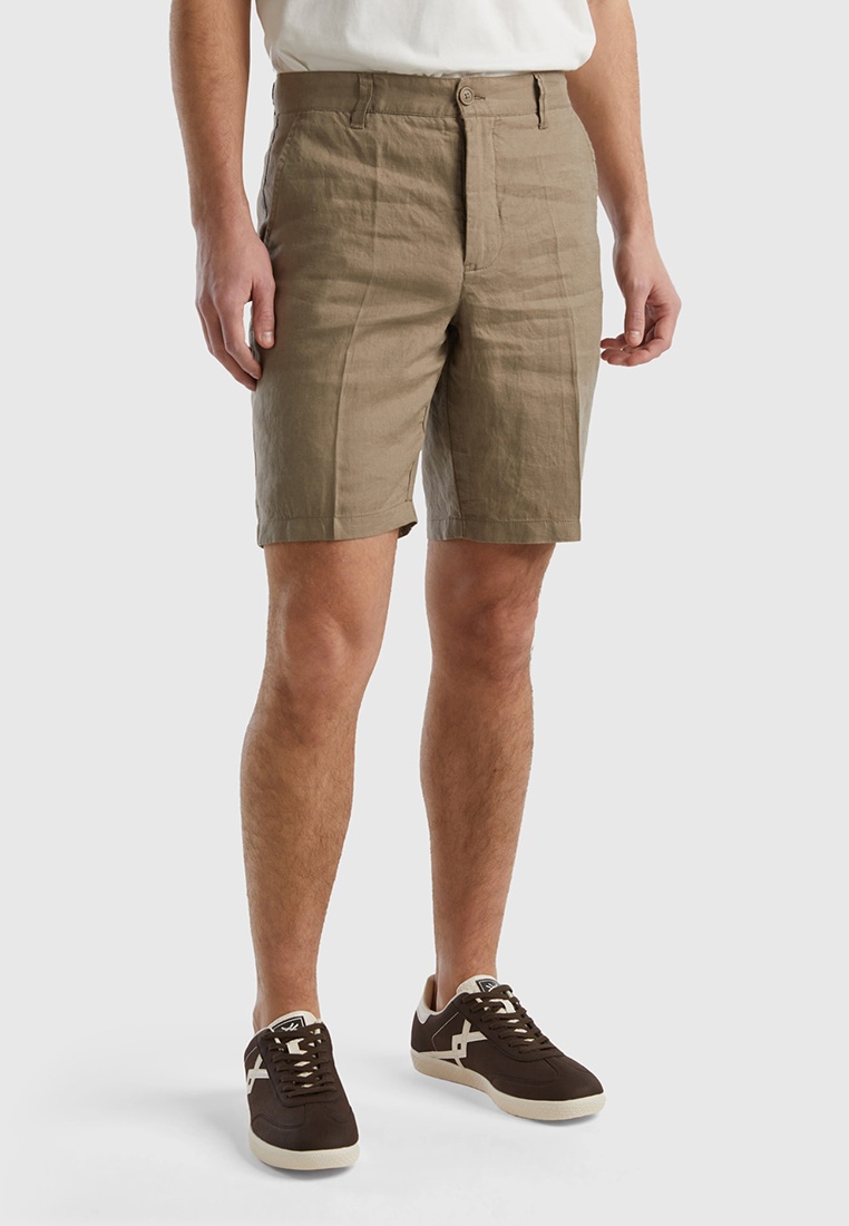 Шорты United Colors of Benetton, цвет: коричневый, RTLADI406801 ...