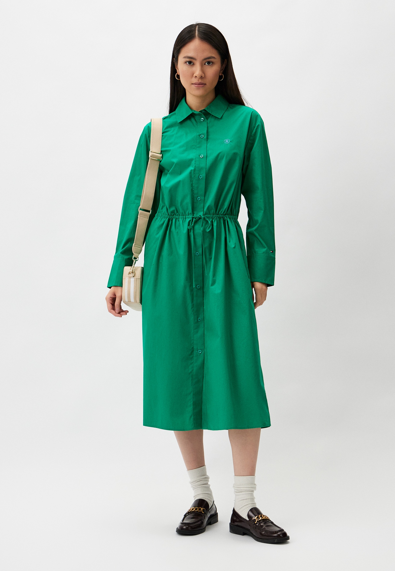 Платье Tommy Hilfiger, цвет: зеленый, RTLADI426401 — купить в интернет ...