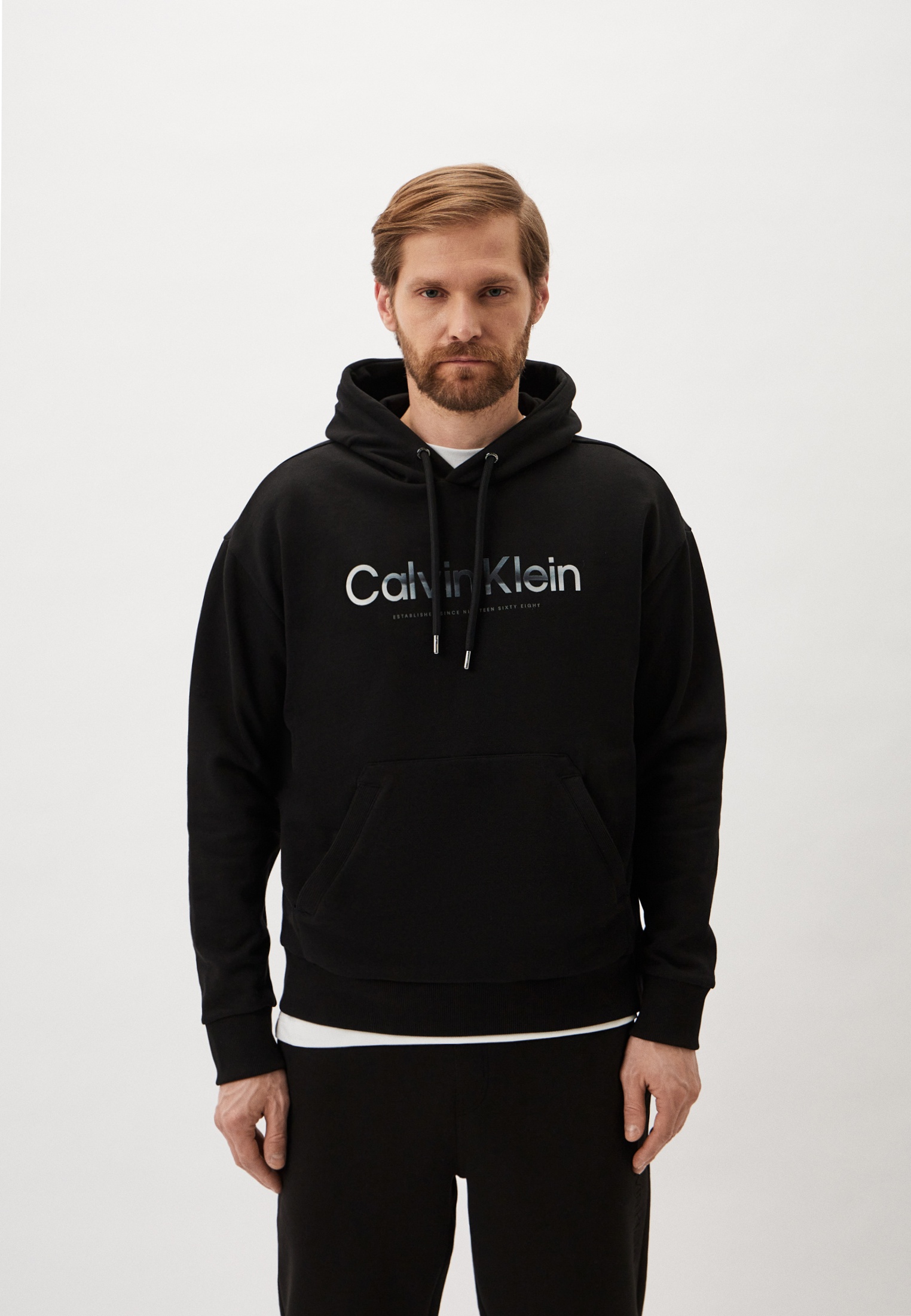 Худи Calvin Klein, цвет: черный, RTLADI434501 — купить в интернет ...