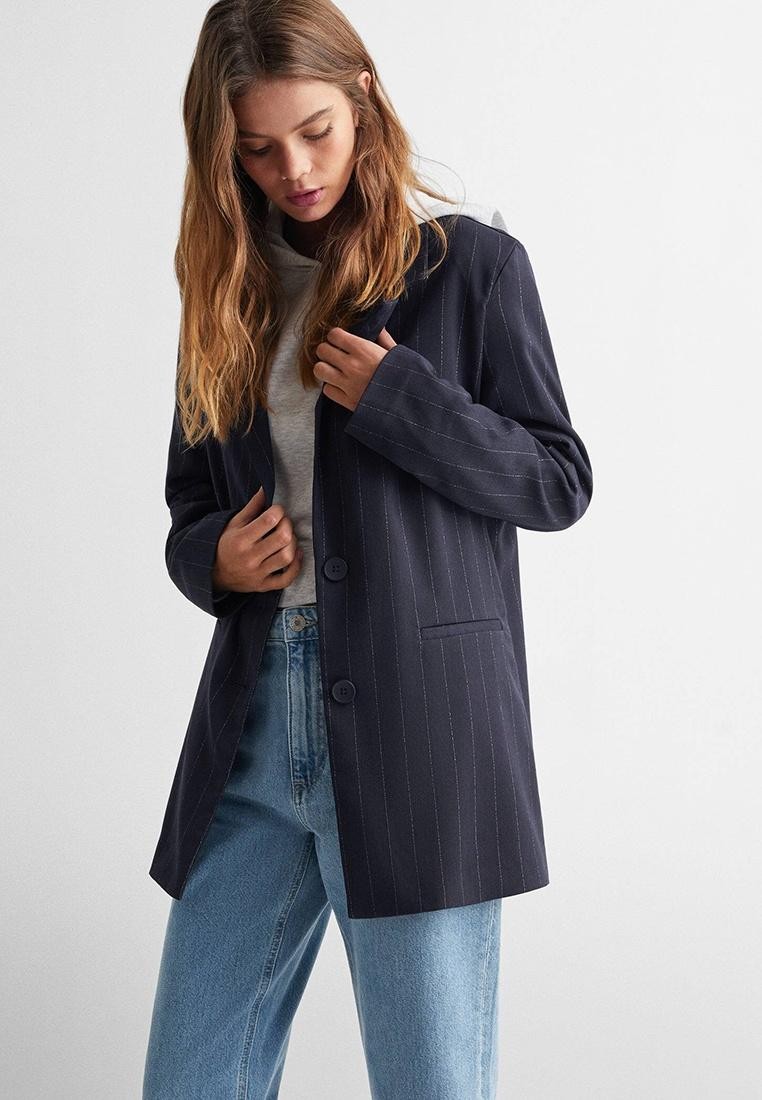 Пиджак Mango Teen NEWYORK, цвет: синий, RTLADI379801 — купить в ...