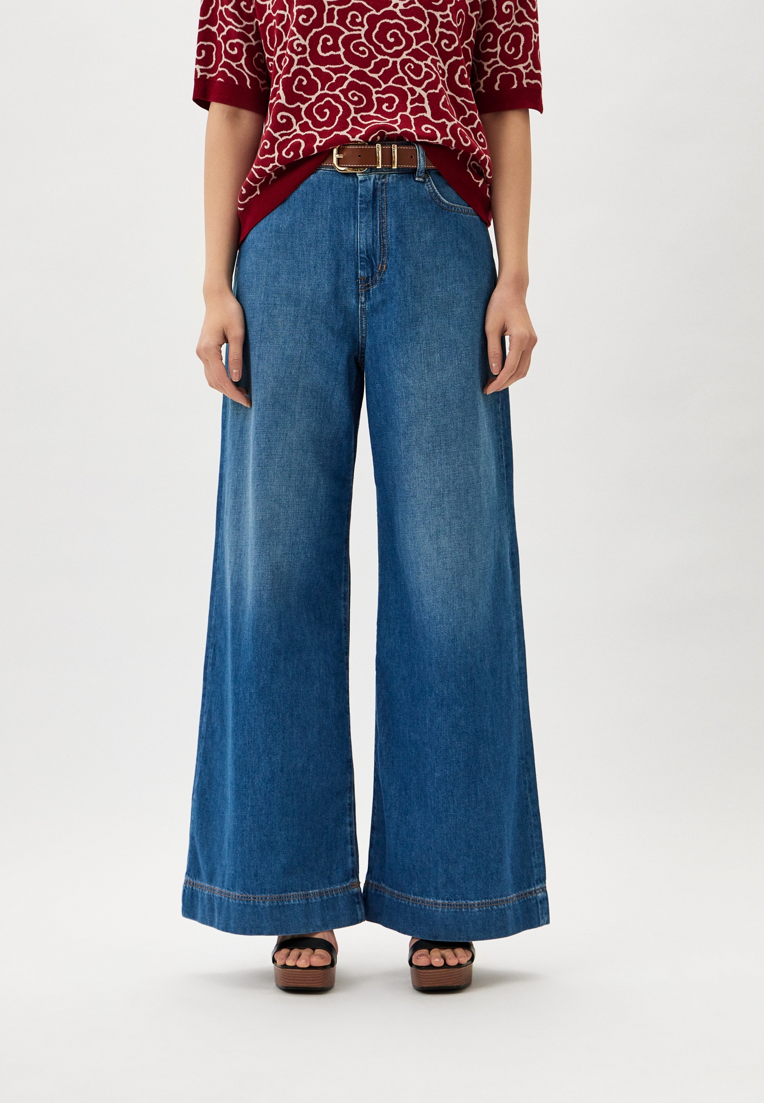 Джинсы Weekend Max Mara VEGA, цвет: синий, RTLADJ257801 — купить в ...