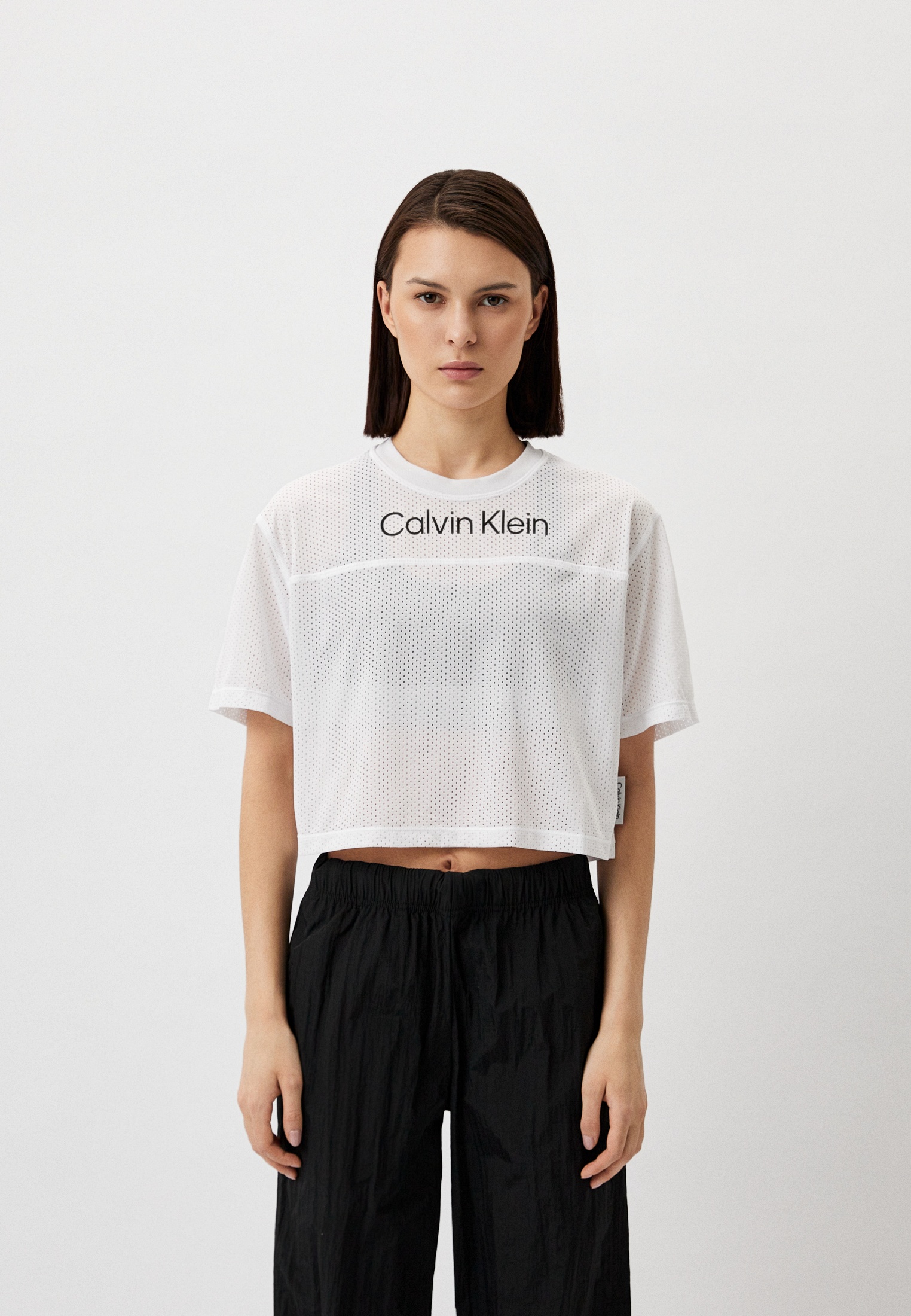 Футболка спортивная Calvin Klein Performance PW - SS T-Shirt (Cropped ...