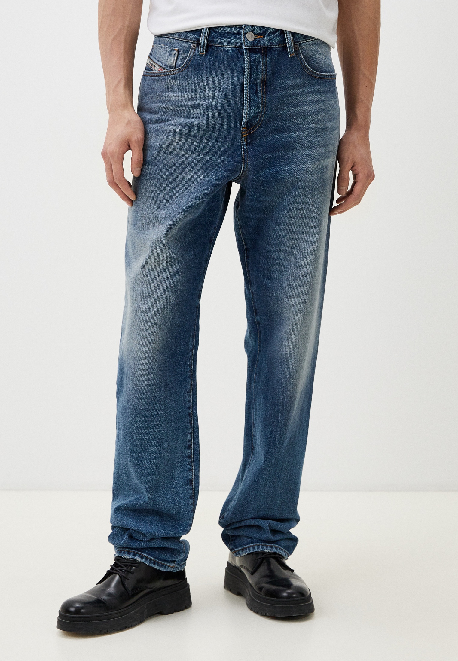 Джинсы Diesel D-REKIV, цвет: синий, RTLADJ510401 — купить в интернет-магазине Lamoda