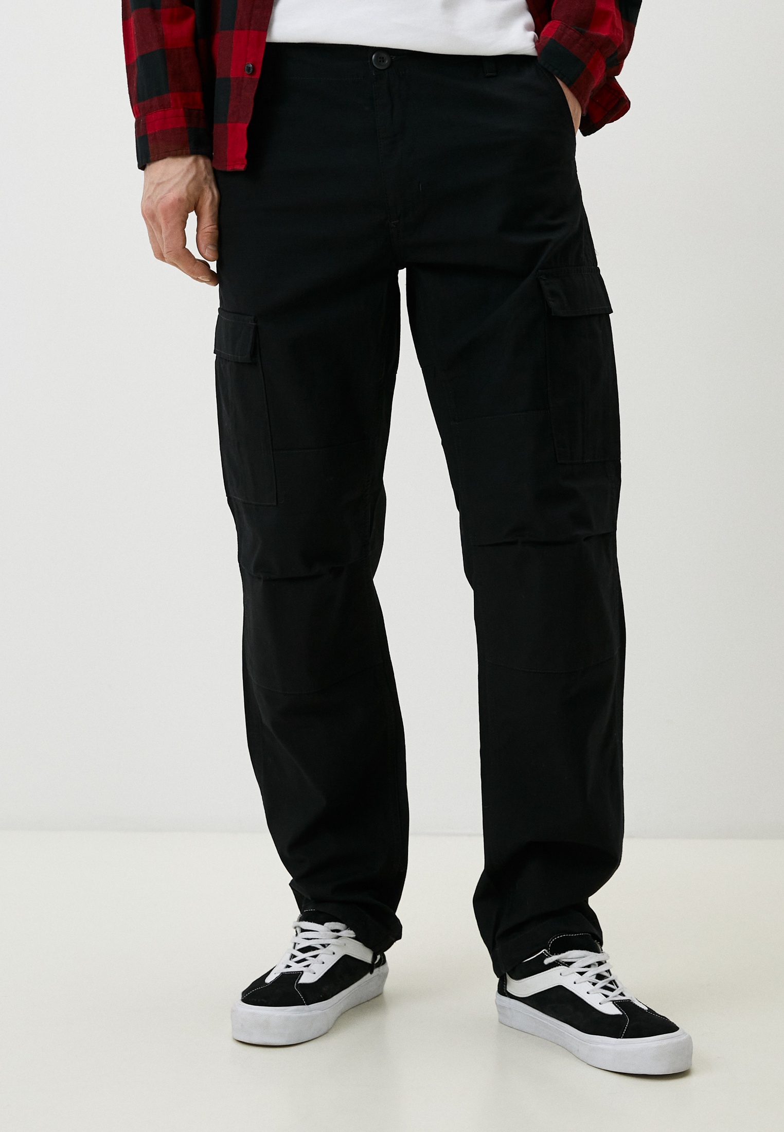 Брюки Carhartt WIP Aviation, цвет: черный, RTLAED091301 — купить в ...