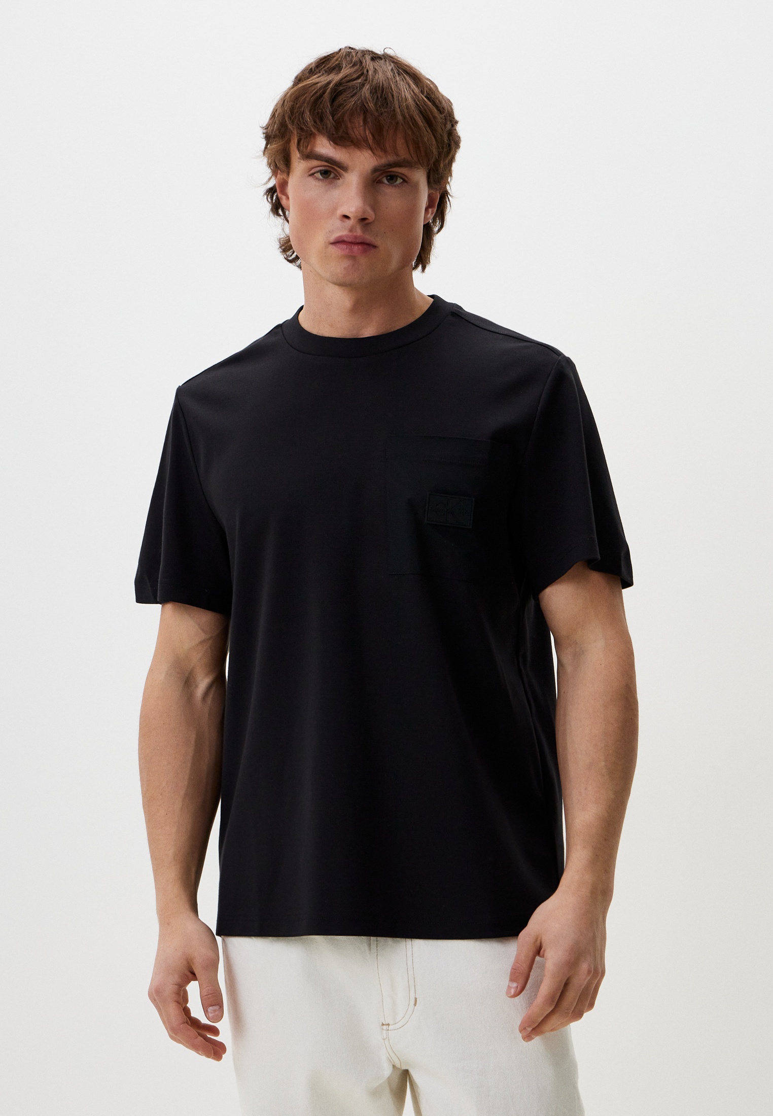 Футболка Calvin Klein Jeans, цвет: черный, RTLADJ570801 — купить в ...
