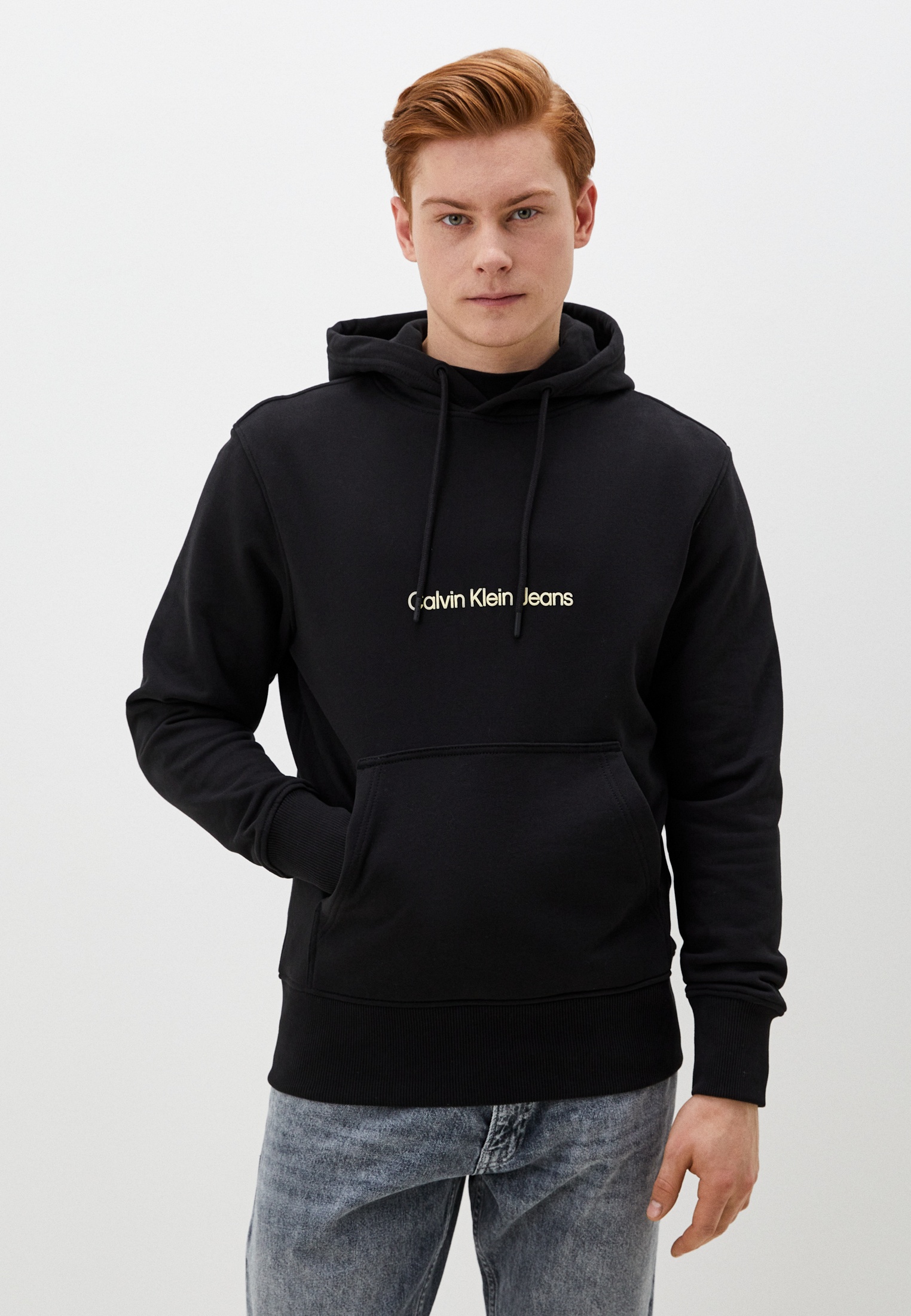 Худи Calvin Klein Jeans, цвет: черный, RTLADJ572802 — купить в интернет ...