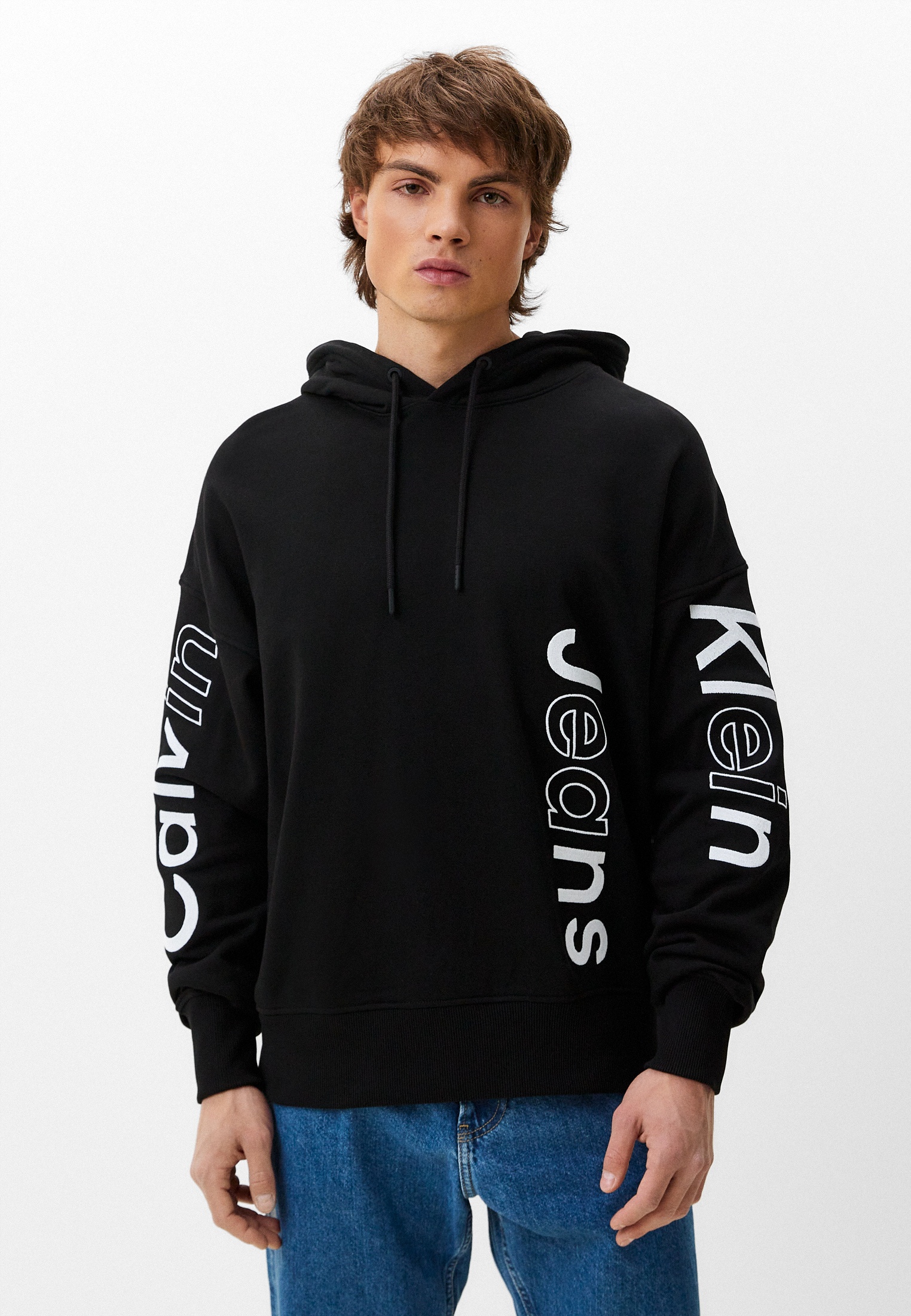 Худи Calvin Klein Jeans, цвет: черный, RTLADJ573201 — купить в интернет ...